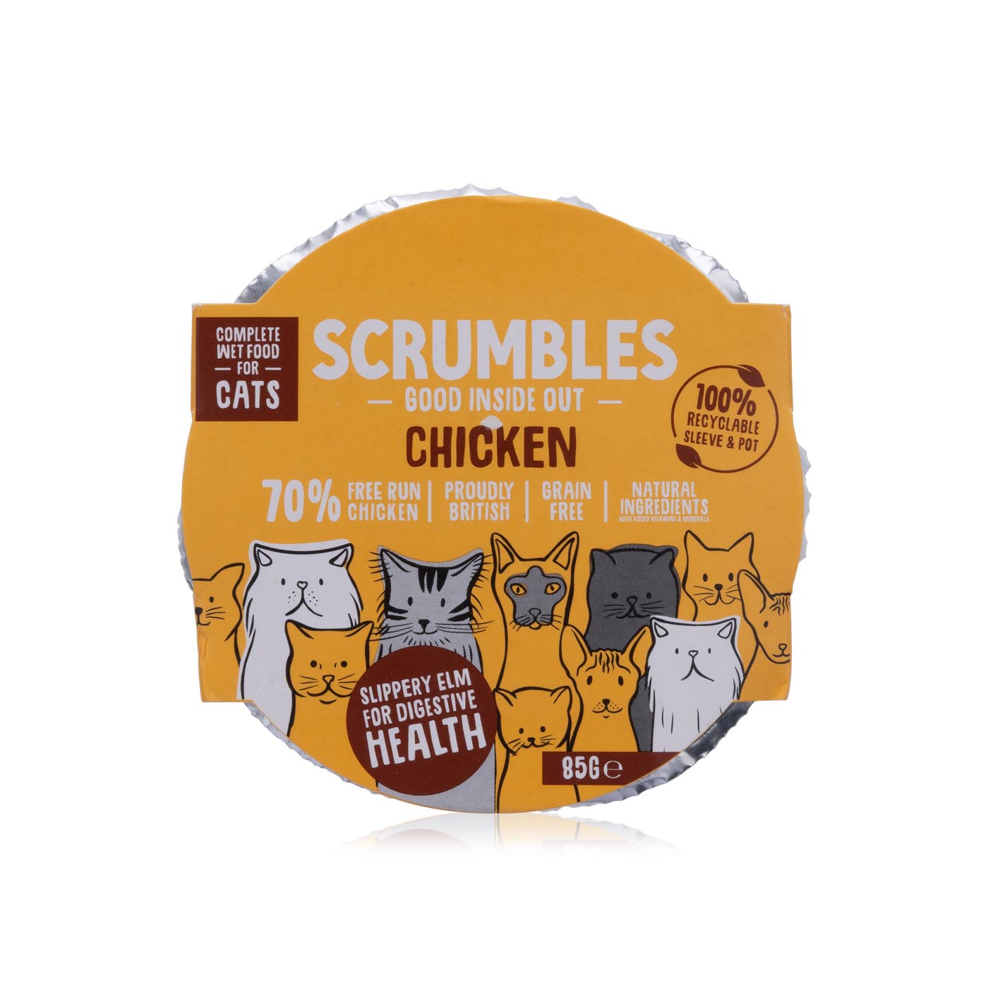 Scrumbles Wet Cat Food Chicken 85g - Spinneys UAE