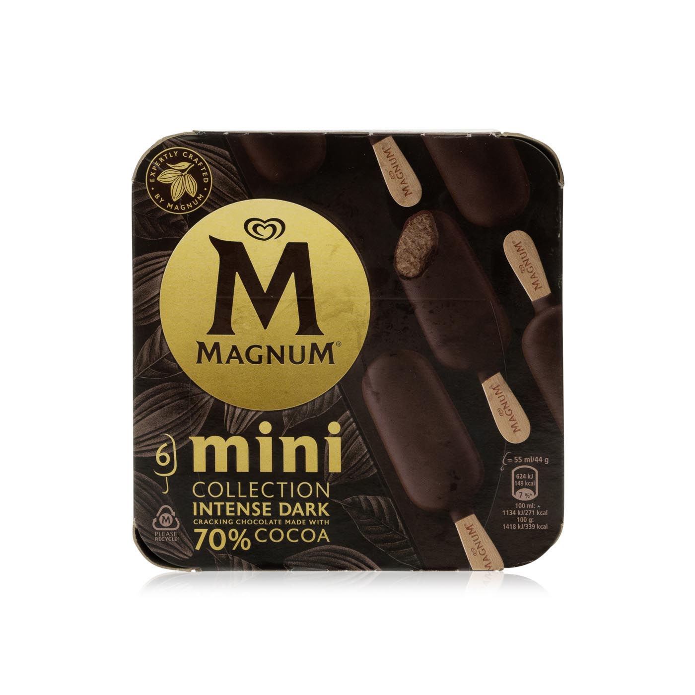 Magnum Mini Intense Dark 70% Chocolate 6 X 55Ml - Spinneys UAE
