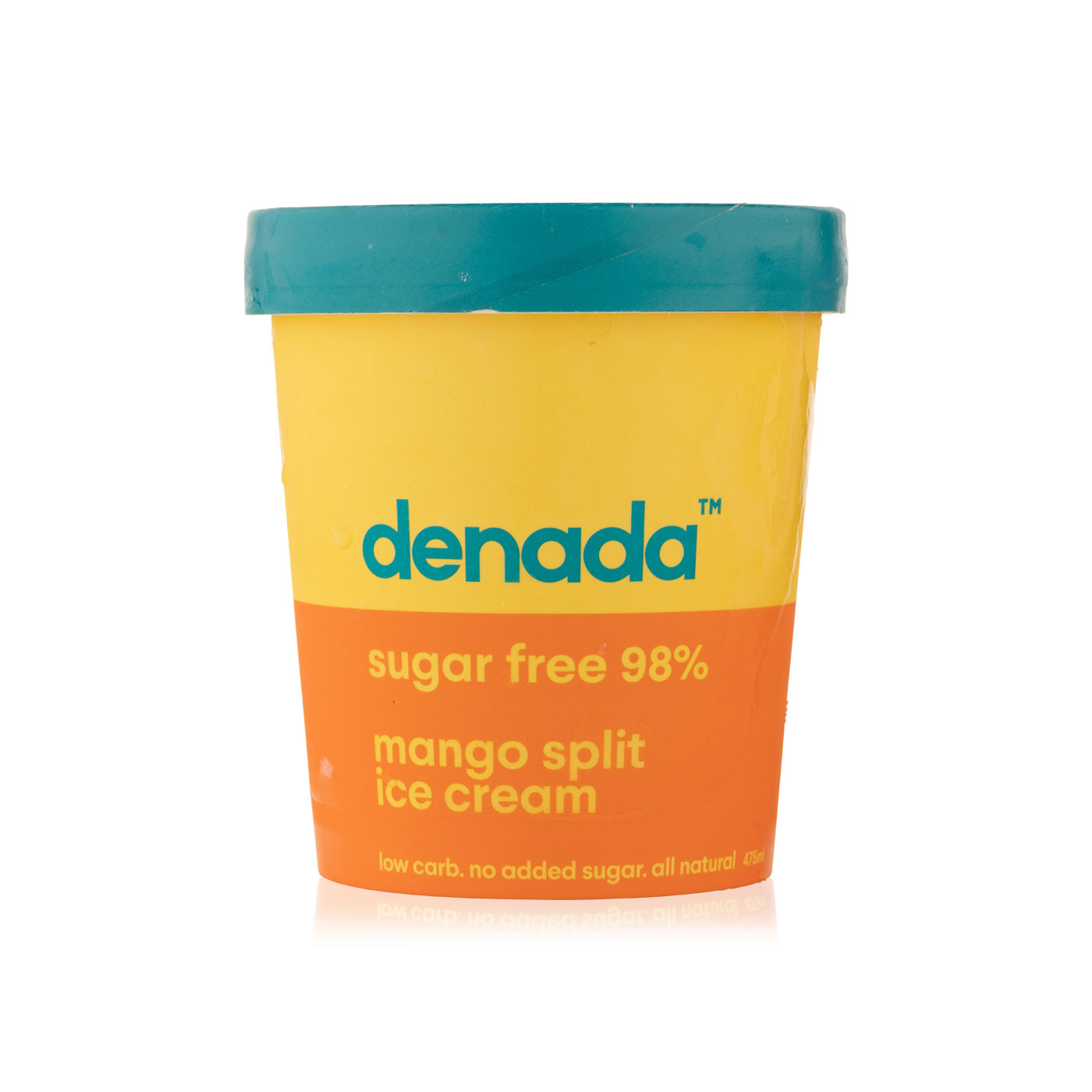 Denada Frozen 98% Sugar-Free Mango Split Ice Cream Tub 475Ml - Spinneys UAE