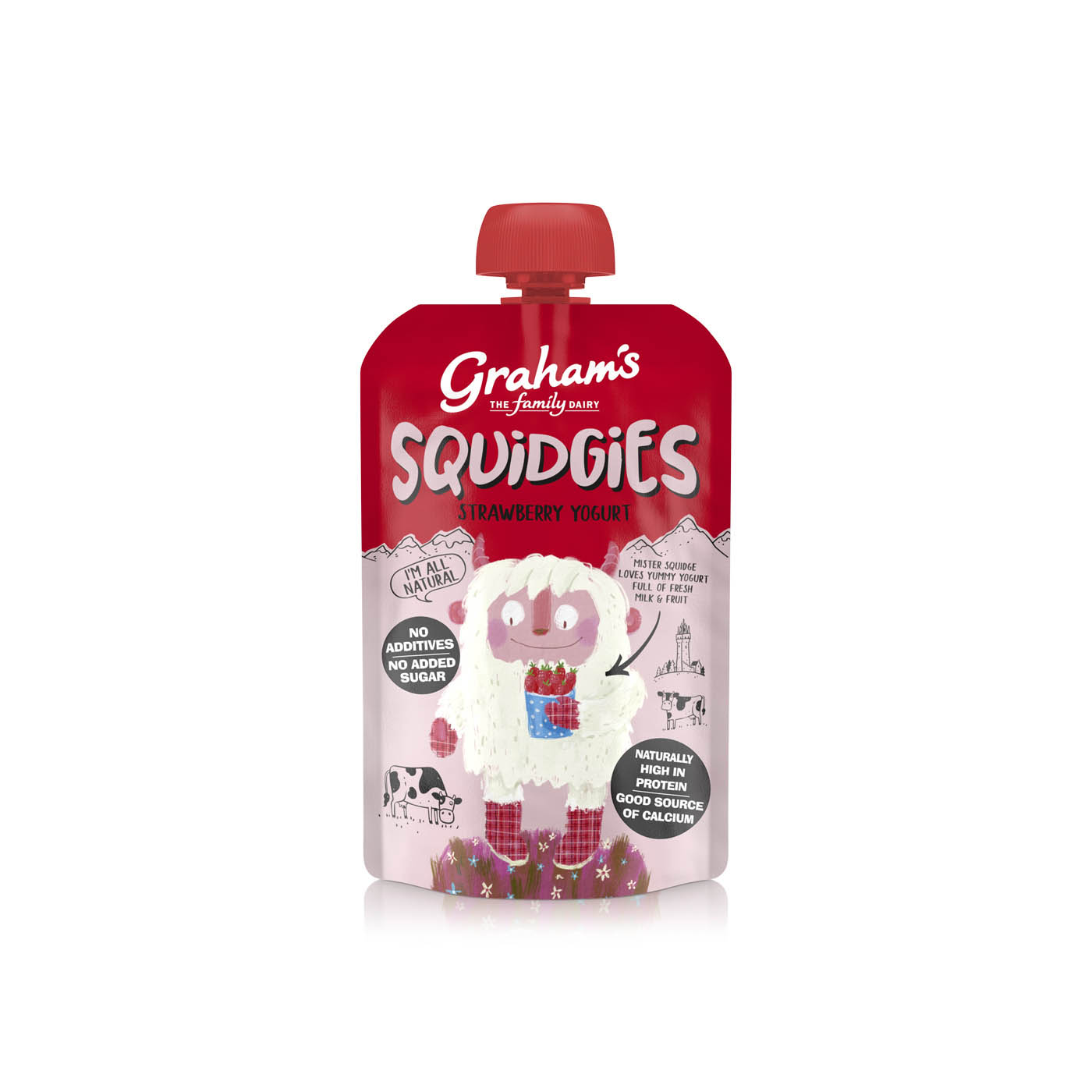 Graham's Squidgies Strawberry Yogurt 100g - Spinneys UAE