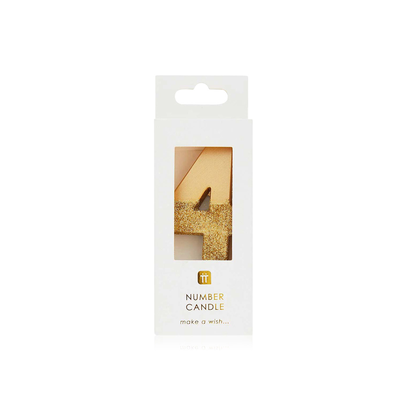 Talking Tables Gold Glitter Candle - 4 - Spinneys United Arab Emirates