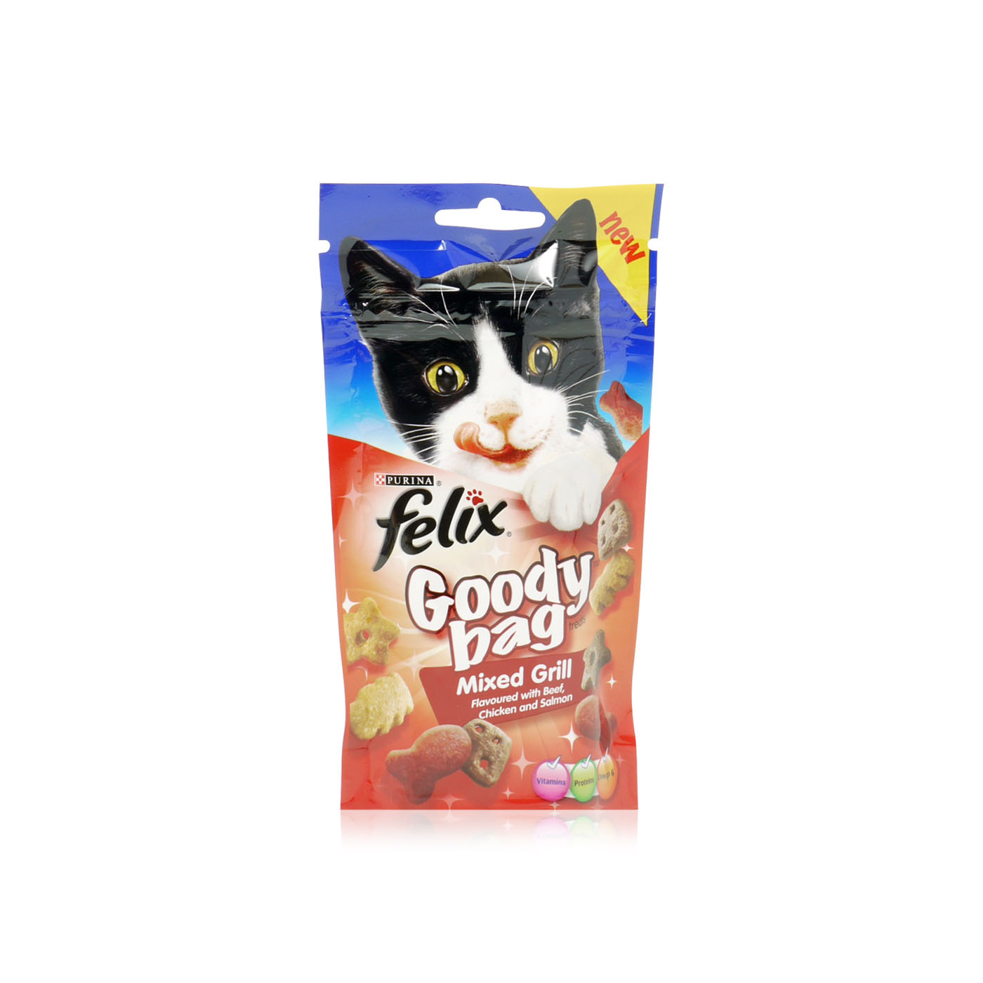 Felix Goody Bag Mixed Grill Cat Treats 60g - Spinneys UAE