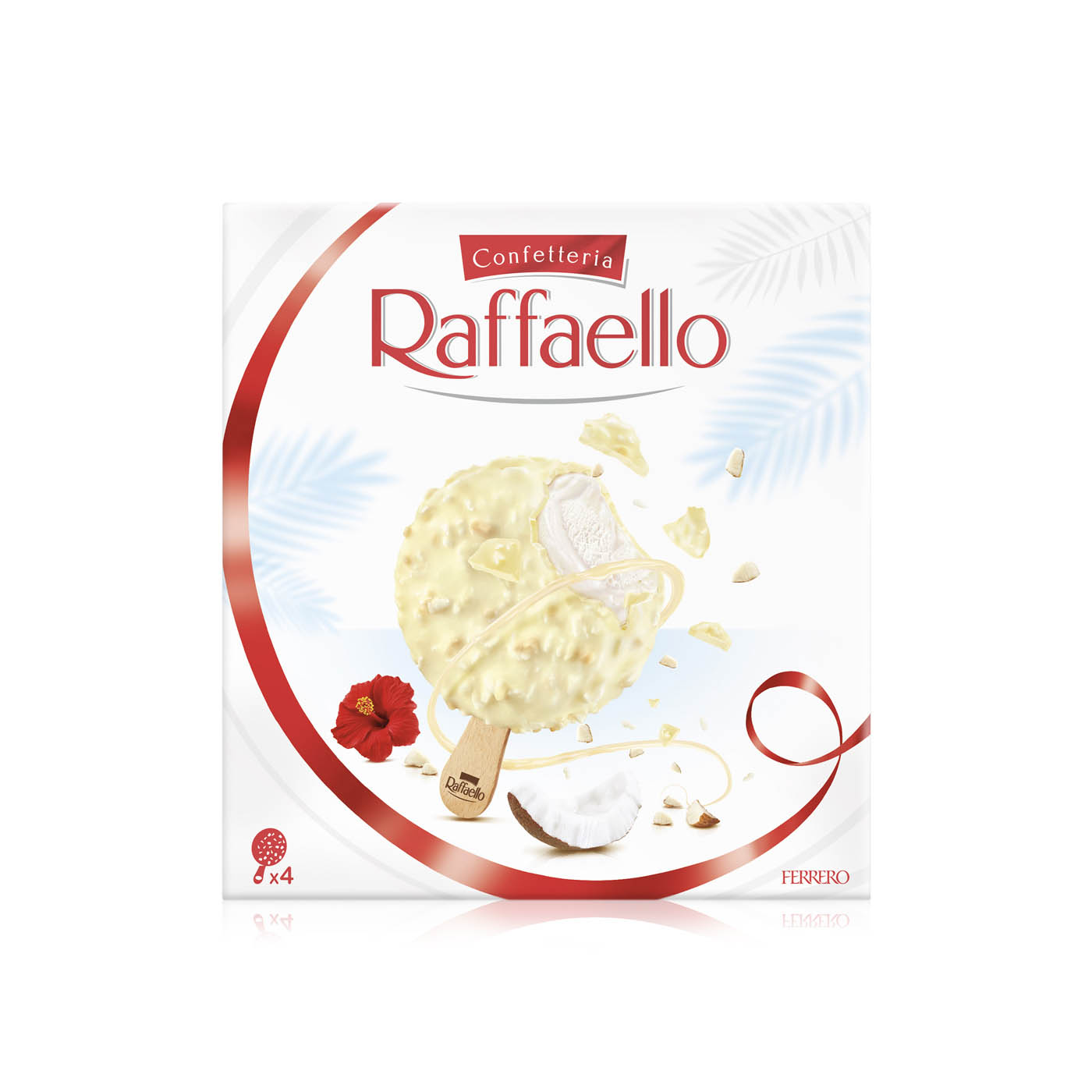 Ferrero Raffaello Coconut Ice Cream 47G X 4 - Spinneys UAE