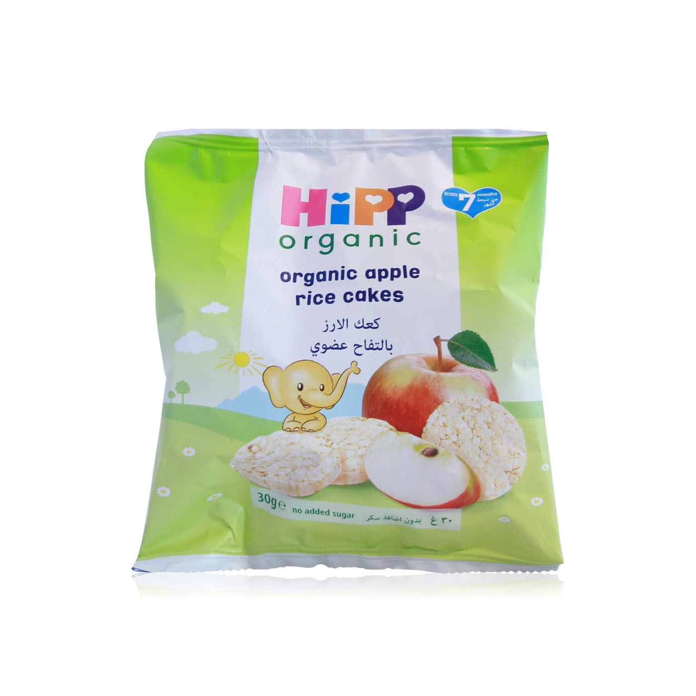 Hipp Organic Apple Rice Cakes 7+ Months 30g - Spinneys UAE