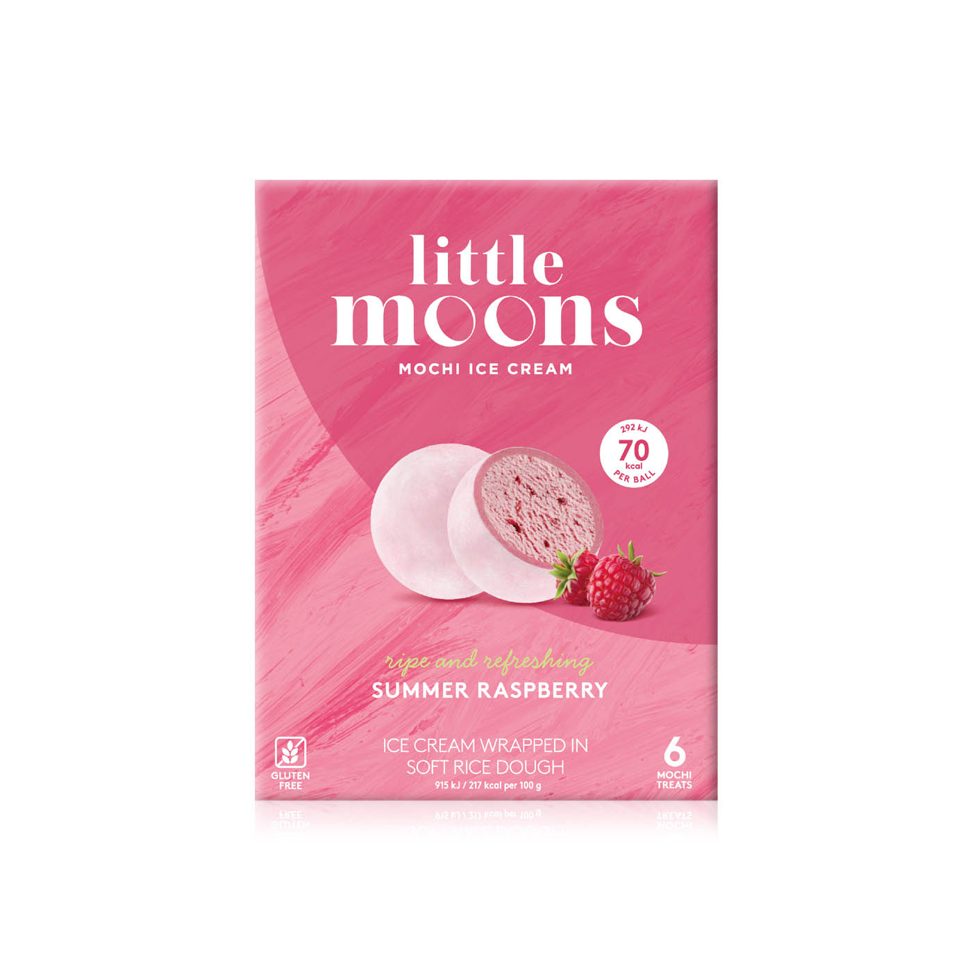 Little Moons Summer Raspberry Mochi Ice Cream 6 X 32G - Spinneys UAE