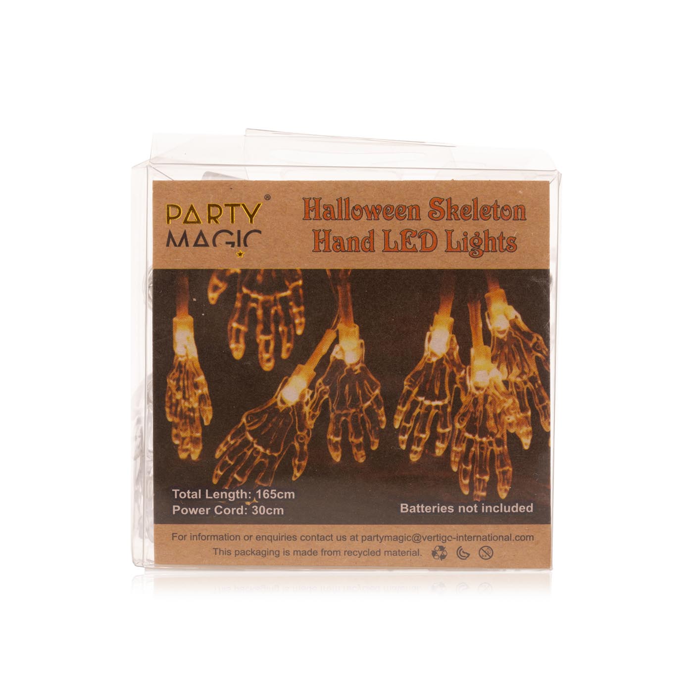 Party Magic Halloween skeleton hands LED lights - Spinneys UAE