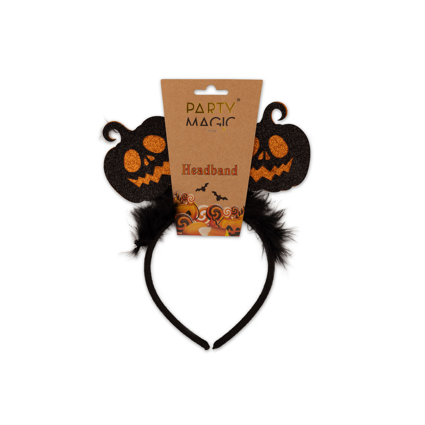 Party Magic Halloween Black Pumpkin Headband - Spinneys UAE