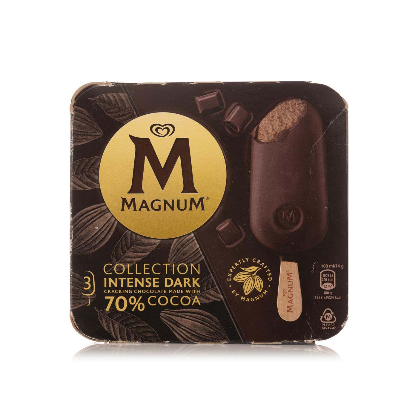 Magnum Intense Dark 70% Chocolate Ice Creams 3 X 100Ml - Spinneys UAE