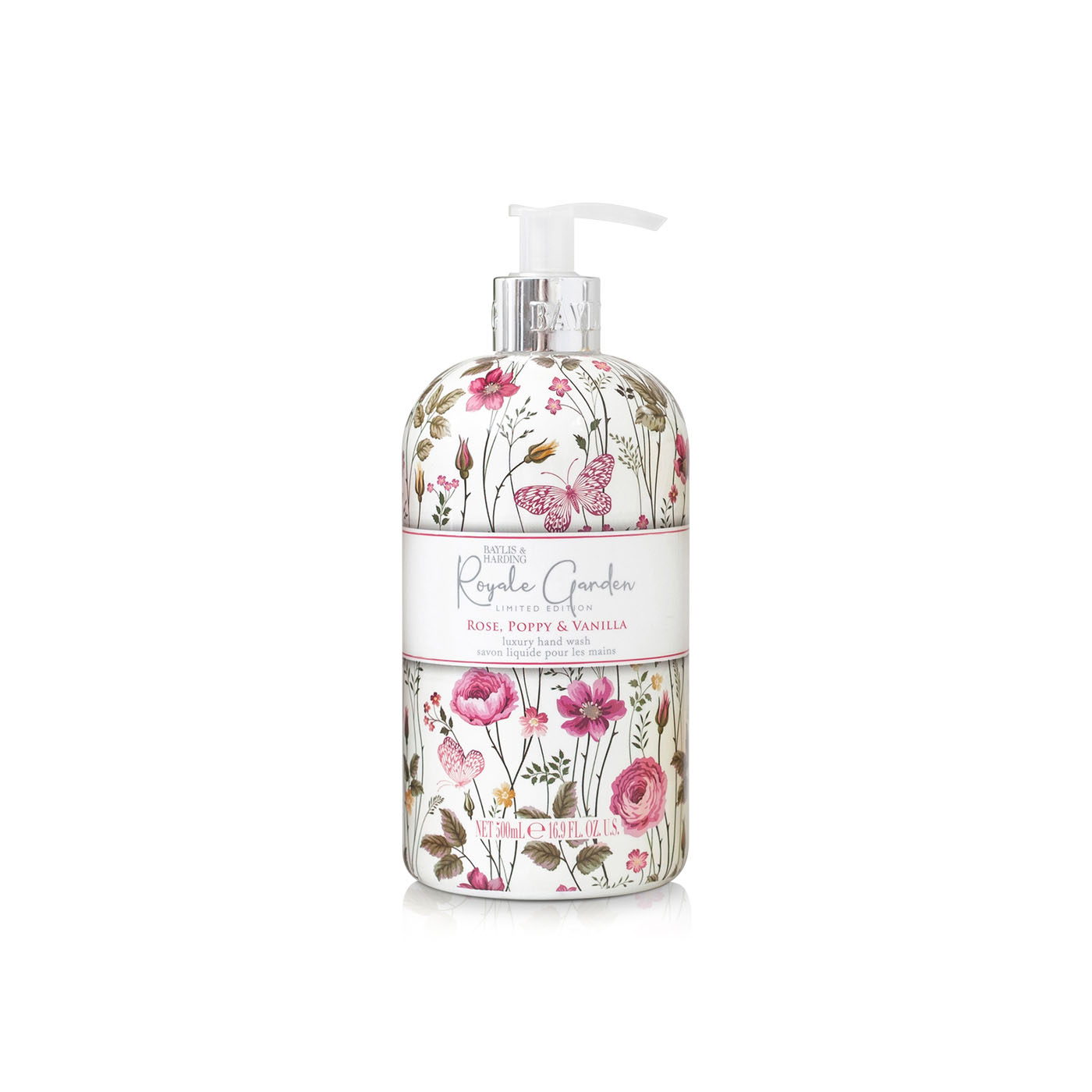 Baylis & Harding Royale Garden Rose, Poppy and Vanilla Hand Wash 500ml ...