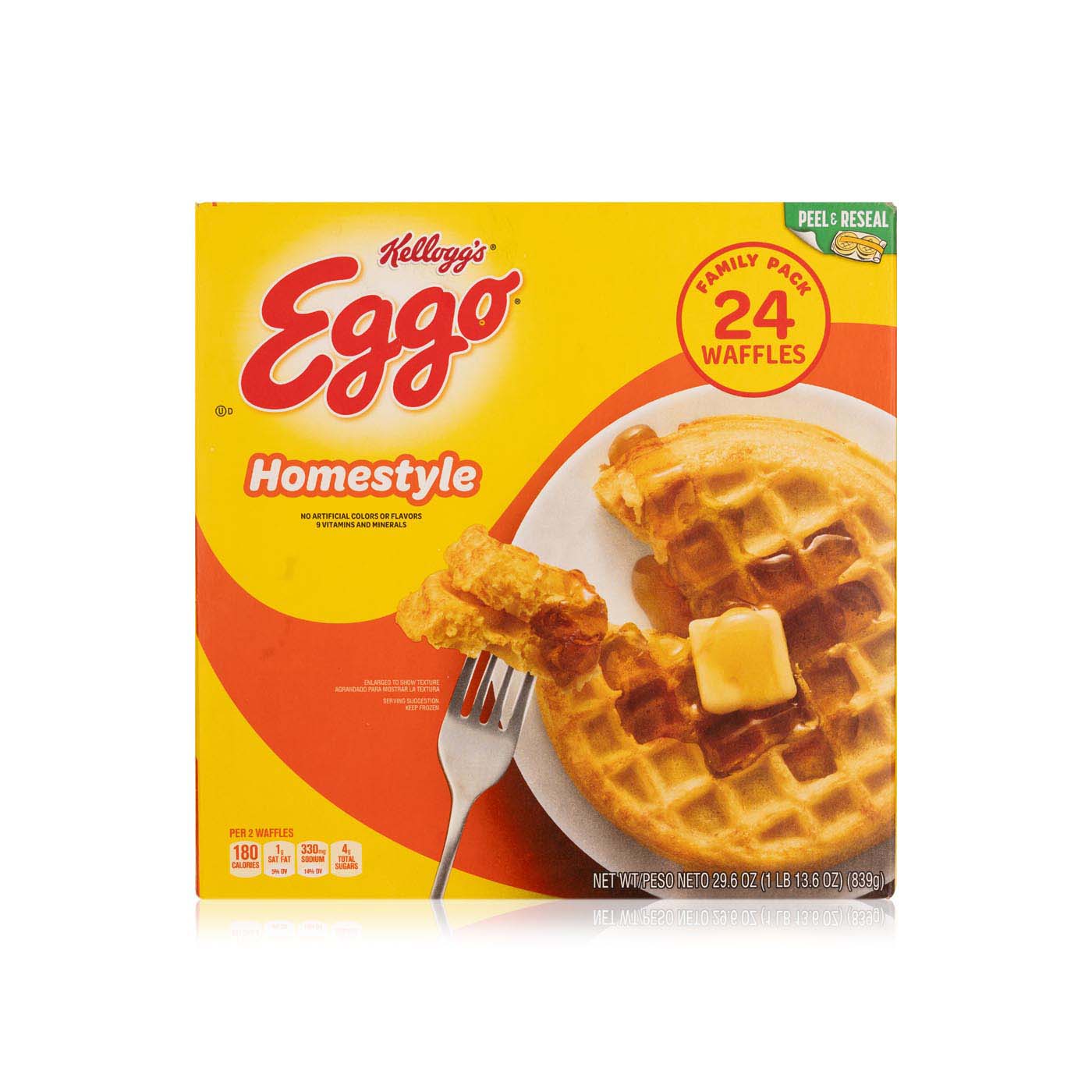 Eggo Frozen Homestyle Waffles Family Pack 29.6Oz - Spinneys UAE