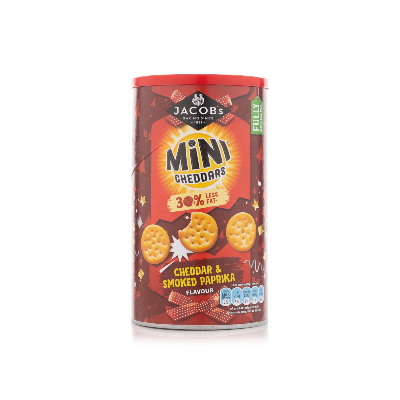 Jacob's Mini Cheddars Cheddar and Smoked Paprika Caddy 250g - Spinneys UAE