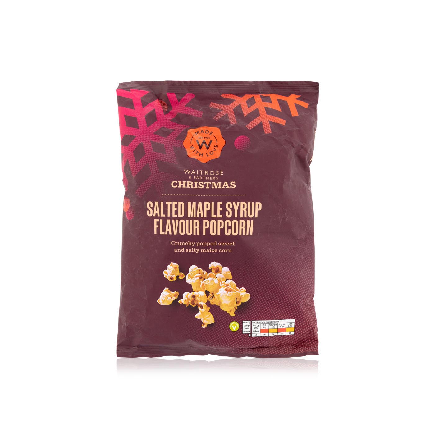 Waitrose Salted Maple Syrup Popcorn 100g - Spinneys United Arab Emirates