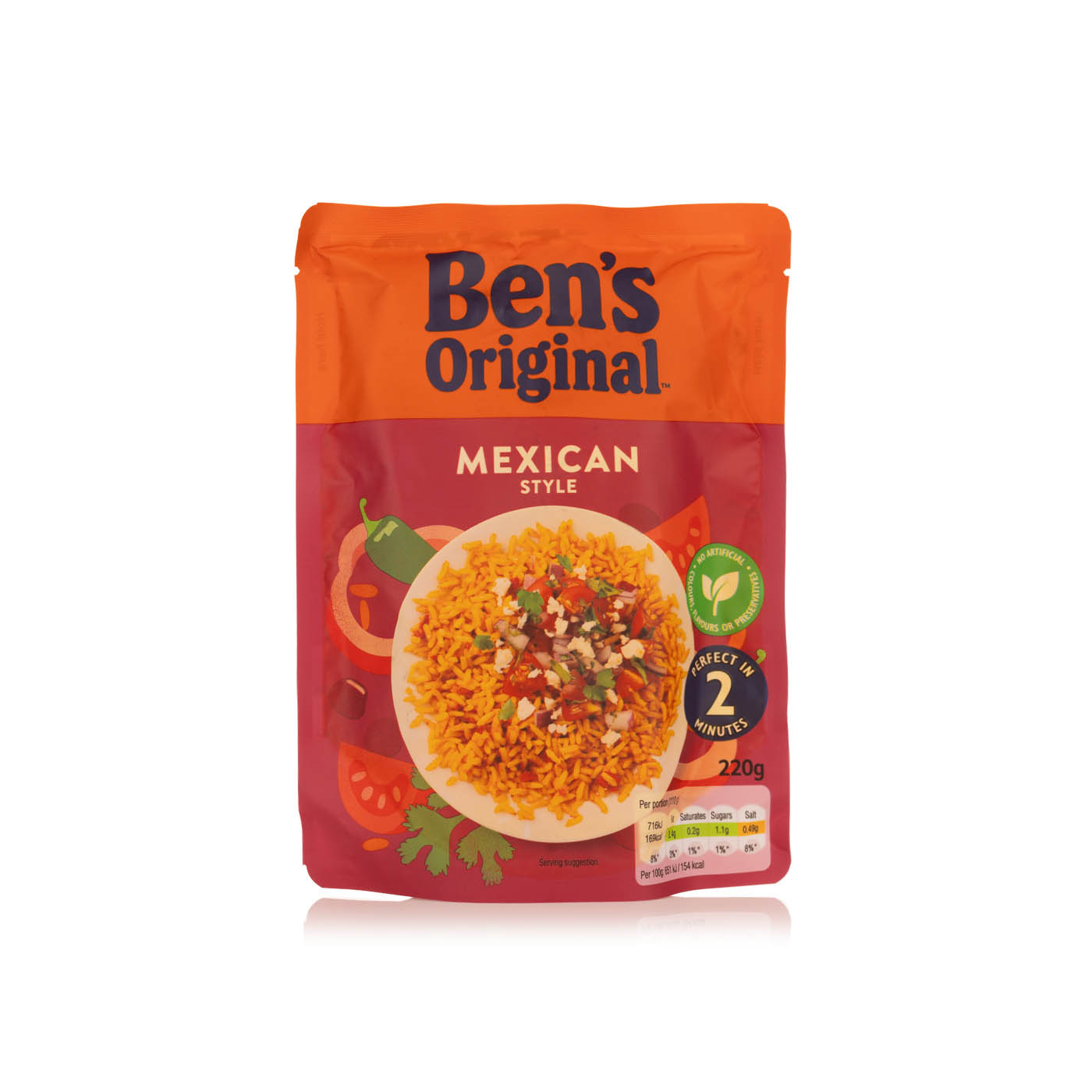 Ben's Original Mexican Style Microwave Rice 220g - Spinneys UAE