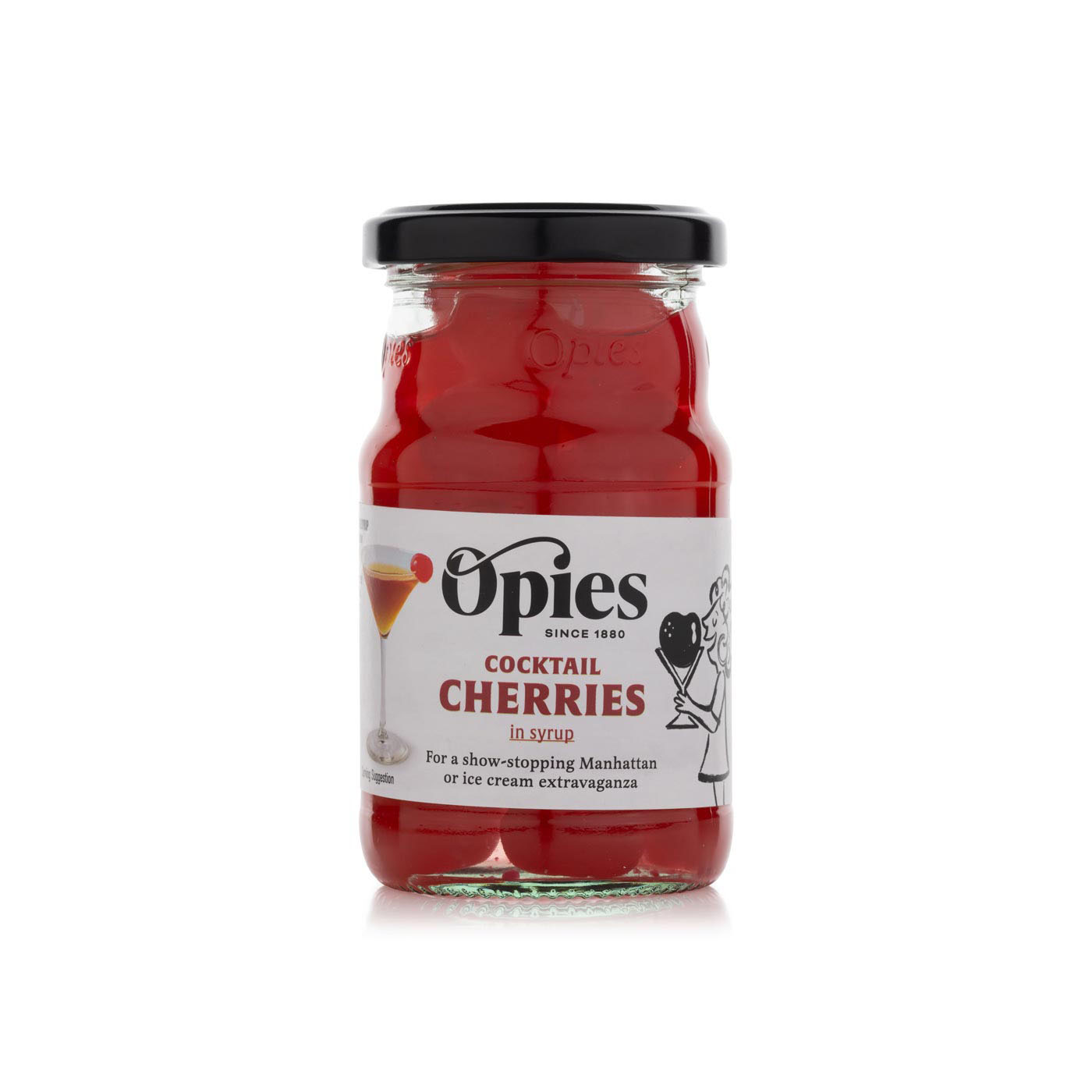 Opies Cocktail Cherries in Maraschino Flavour Syrup 225g - Spinneys UAE