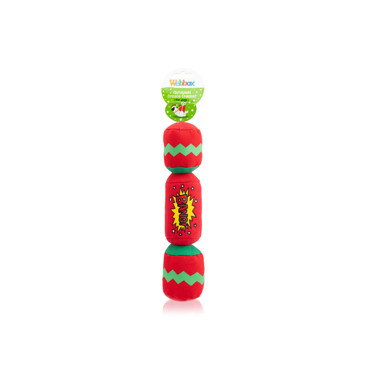 Webbox Christmas Crinkle Cracker Dog Toy - Spinneys UAE