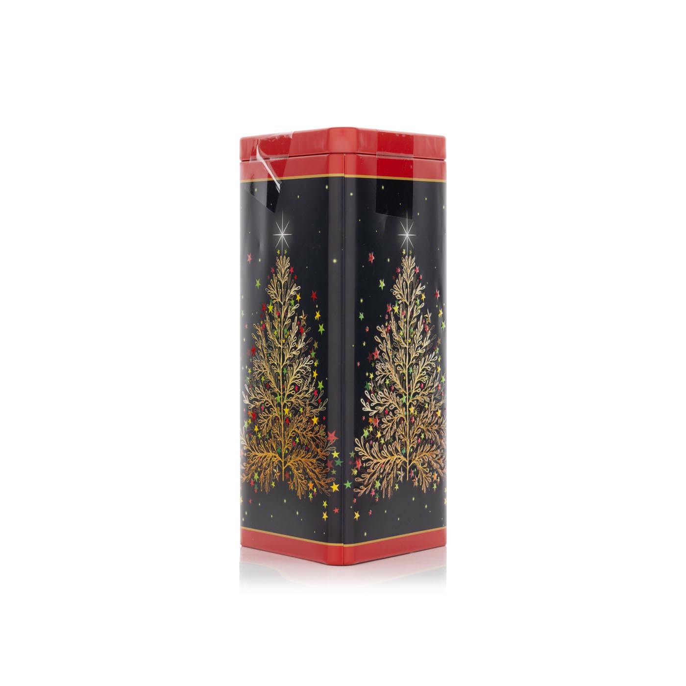 Grandma Wild's Embossed Golden Christmas Tree Triangular Biscuit Tin ...