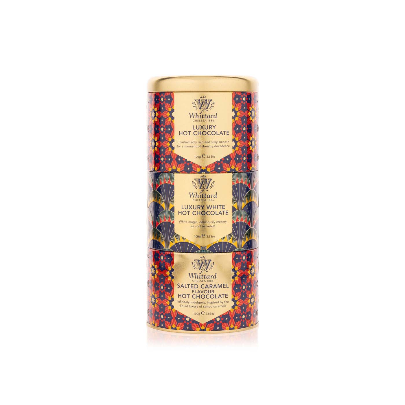Whittard Luxury Hot Chocolate Stacking Tins 3 Pack 300g - Spinneys ...