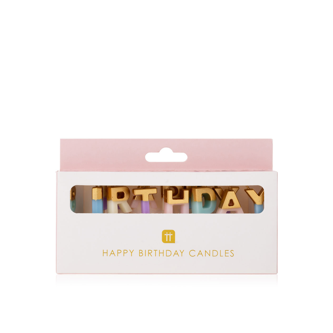 Talking Tables We Heart Birthday Happy Birthday Candles Gold Dipped ...