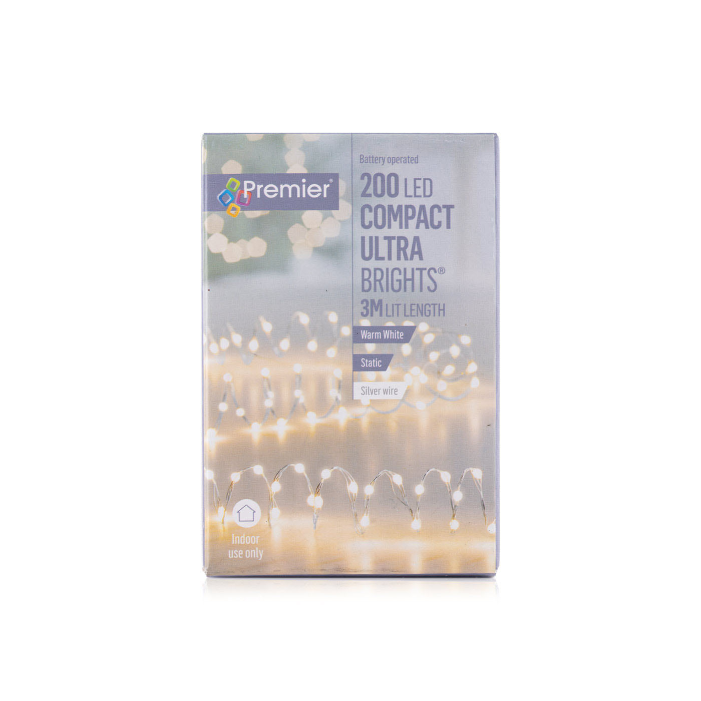 Premier LED Ula Brights Silver W White 200 - Spinneys UAE