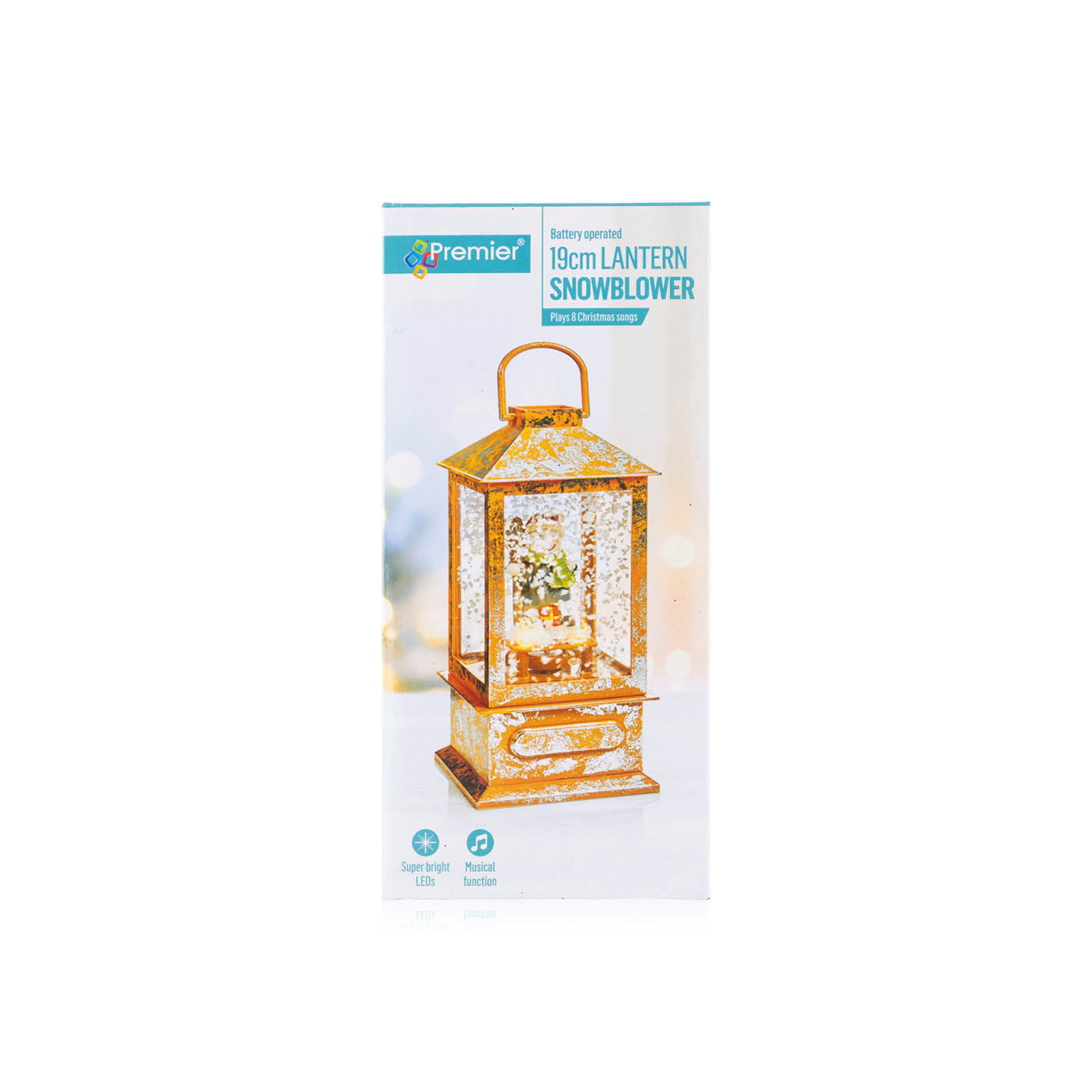 Premier Musical Snowing LED Lantern 40cm - Spinneys United Arab Emirates