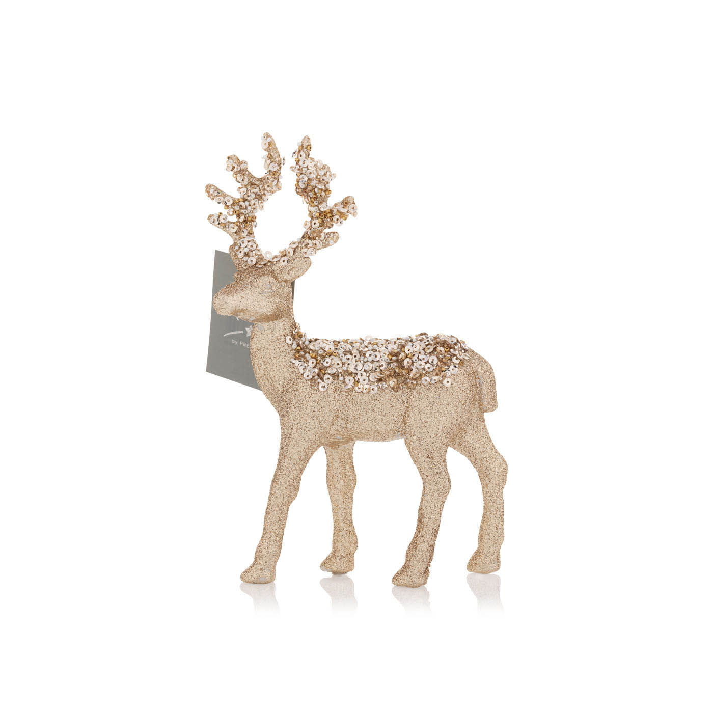Premier Glitter Deer Gold 20cm - Spinneys United Arab Emirates
