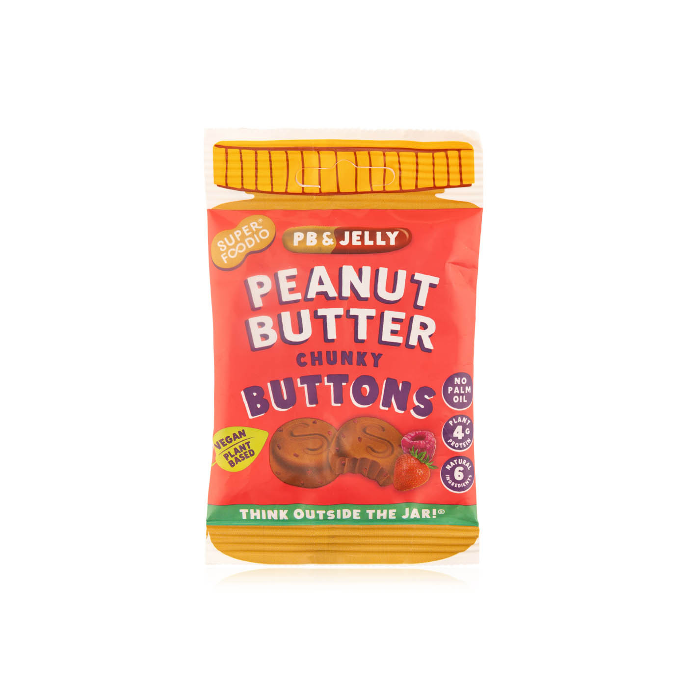 Superfoodio peanut butter & jelly buttons 20g - Spinneys UAE