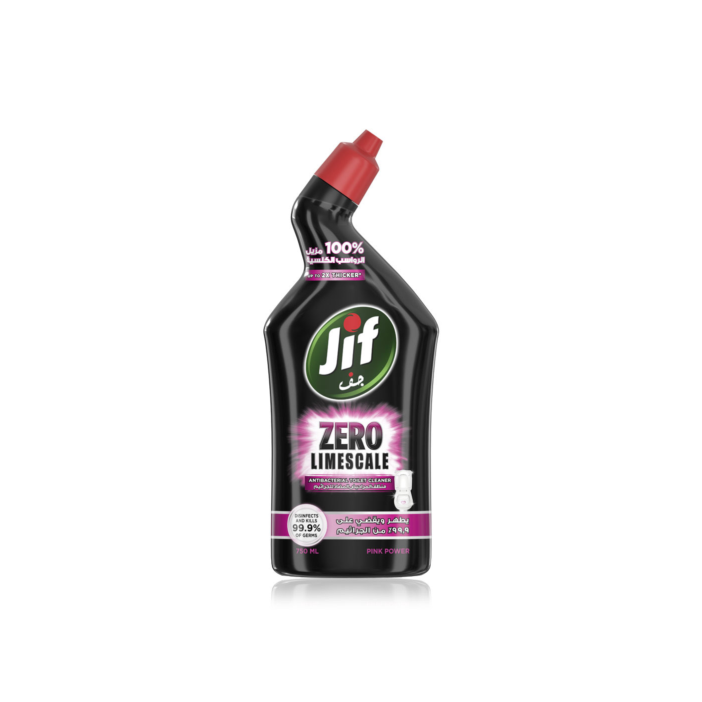 Jif Pink Power Antibacterial Toilet Cleaner 750ml - Spinneys UAE