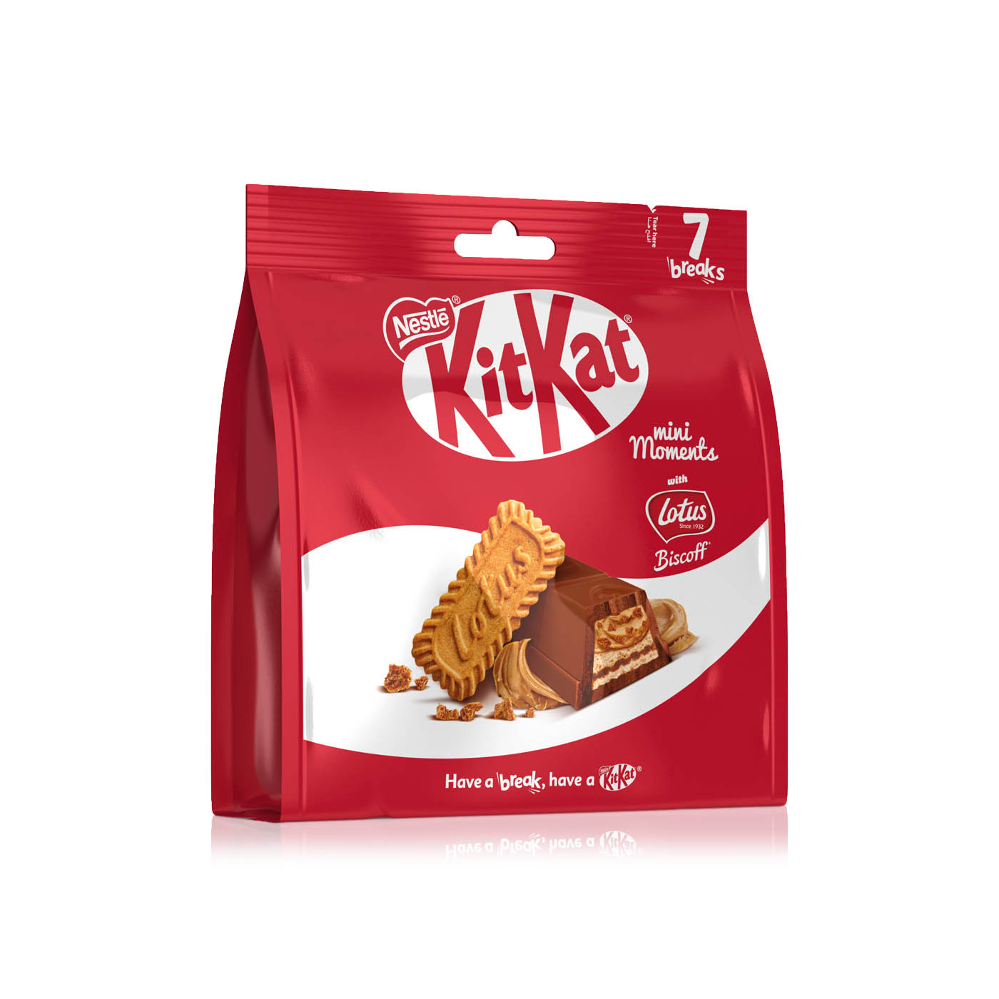 Kitkat Mini Moments Chocolate with Lotus Biscoff 116.2g - Spinneys UAE