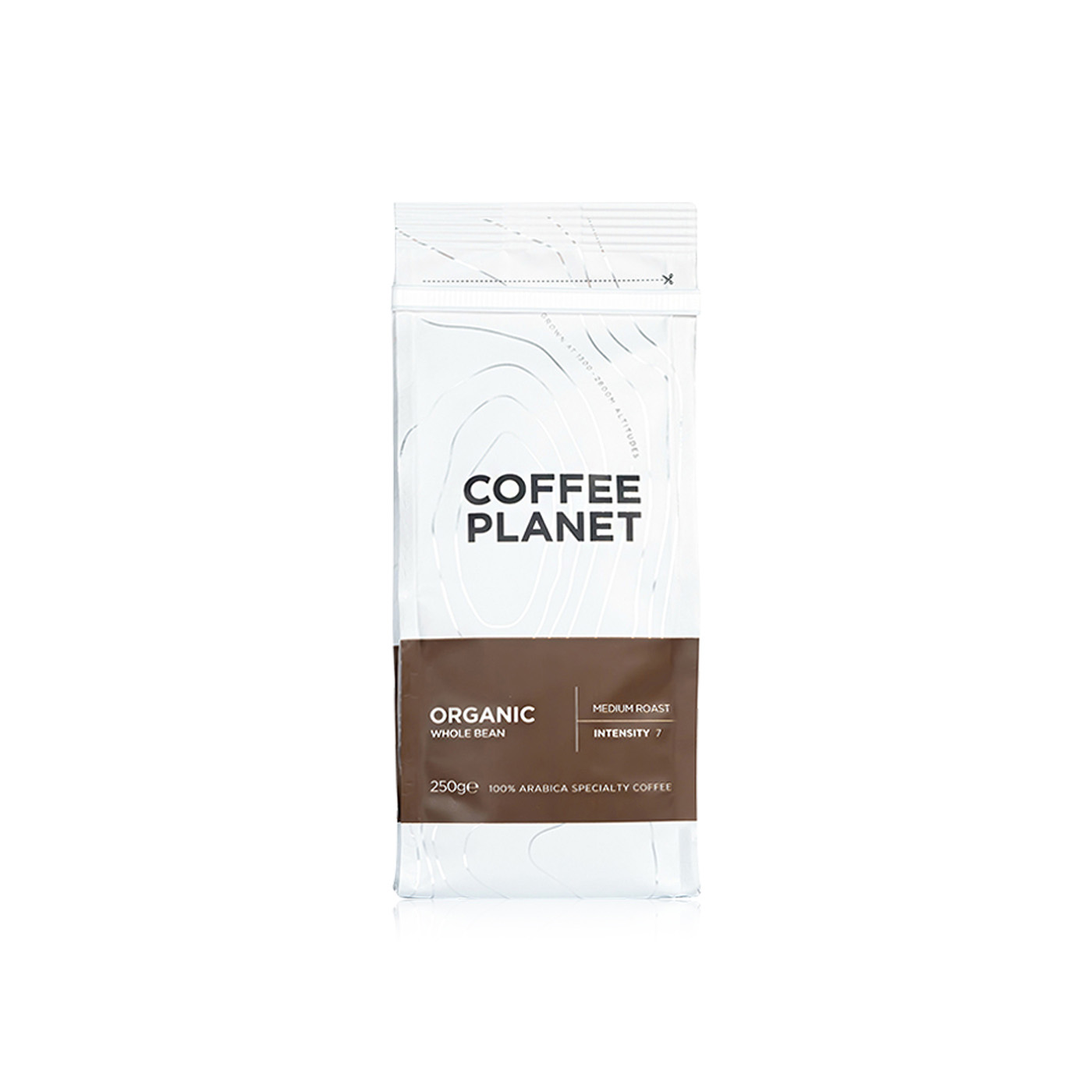 Coffee Planet Organic Medium Roast Beans 250g - Spinneys UAE