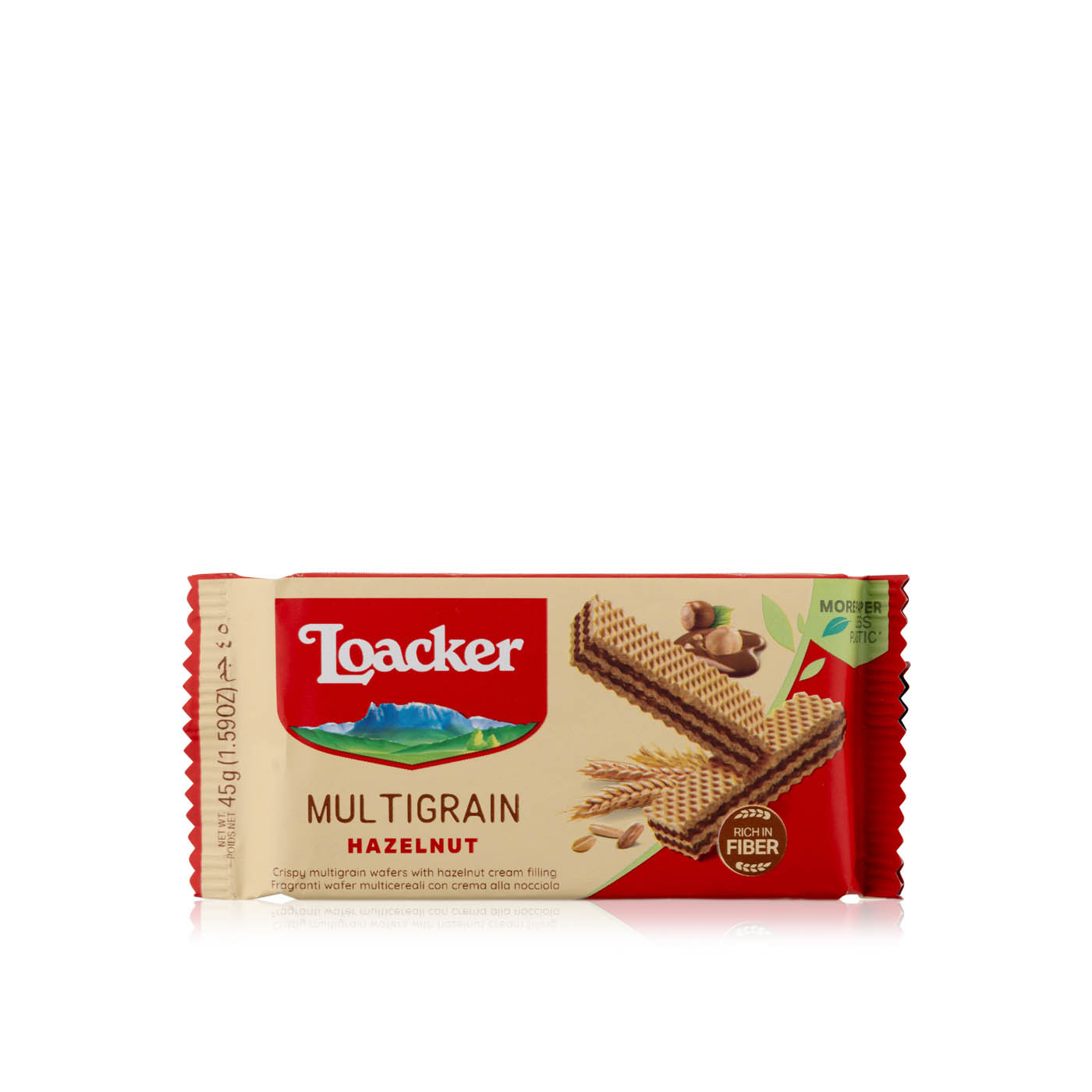 Loacker Hazelnut Multigrain Wafers 45g - Spinneys UAE