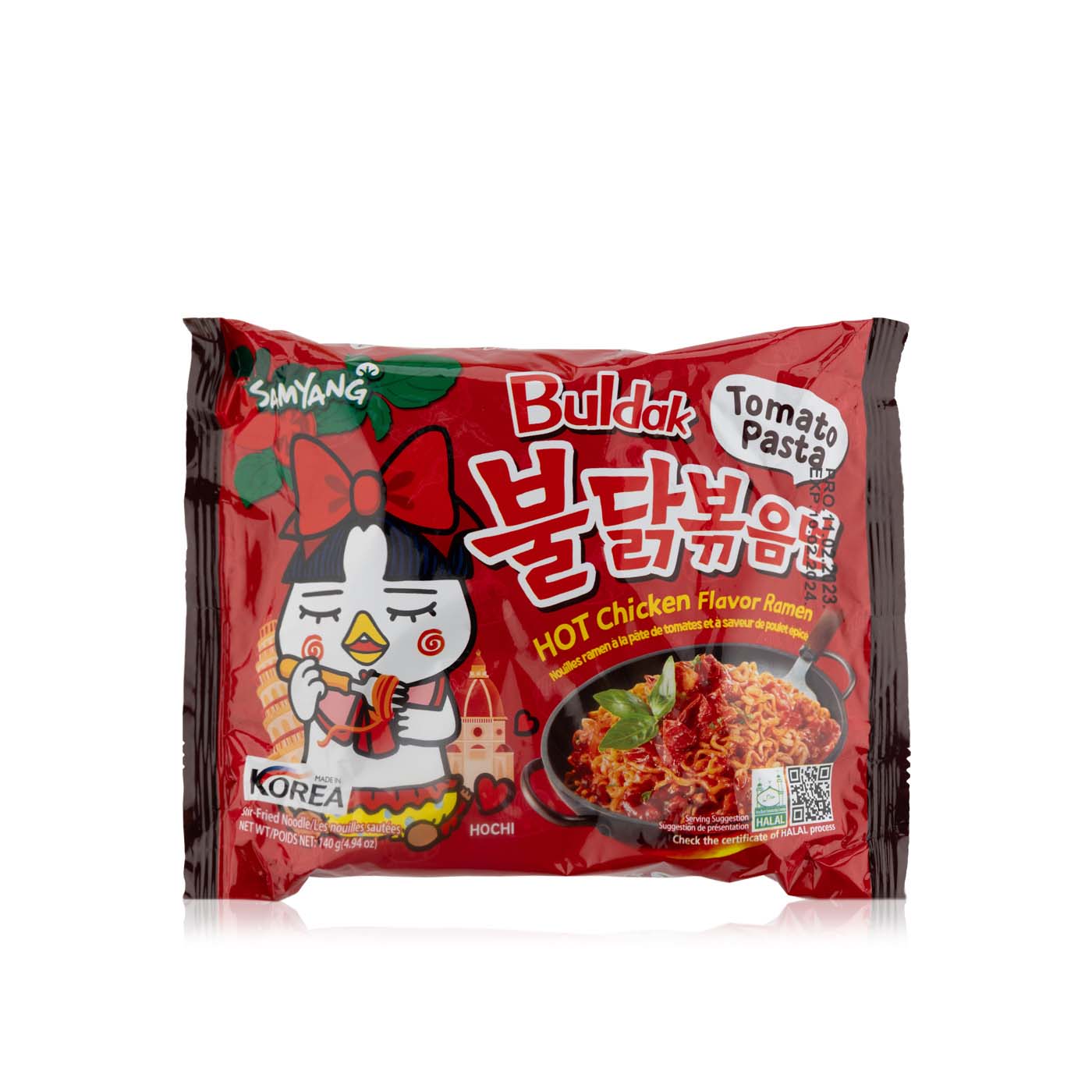 Samyang Buldak Tomato Pasta Ramen 140g - Spinneys UAE