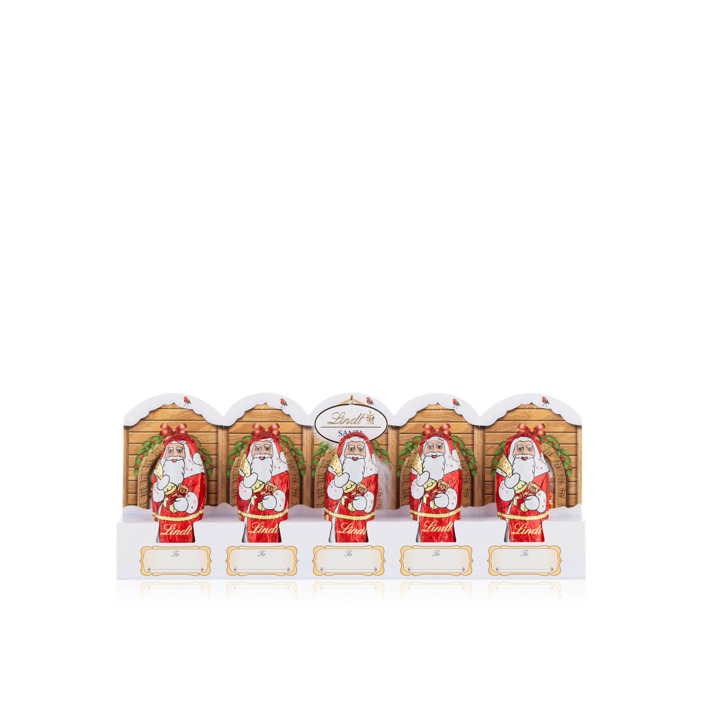 Lindt Mini Santa Milk Chocolates 10g 5 Pack - Spinneys UAE