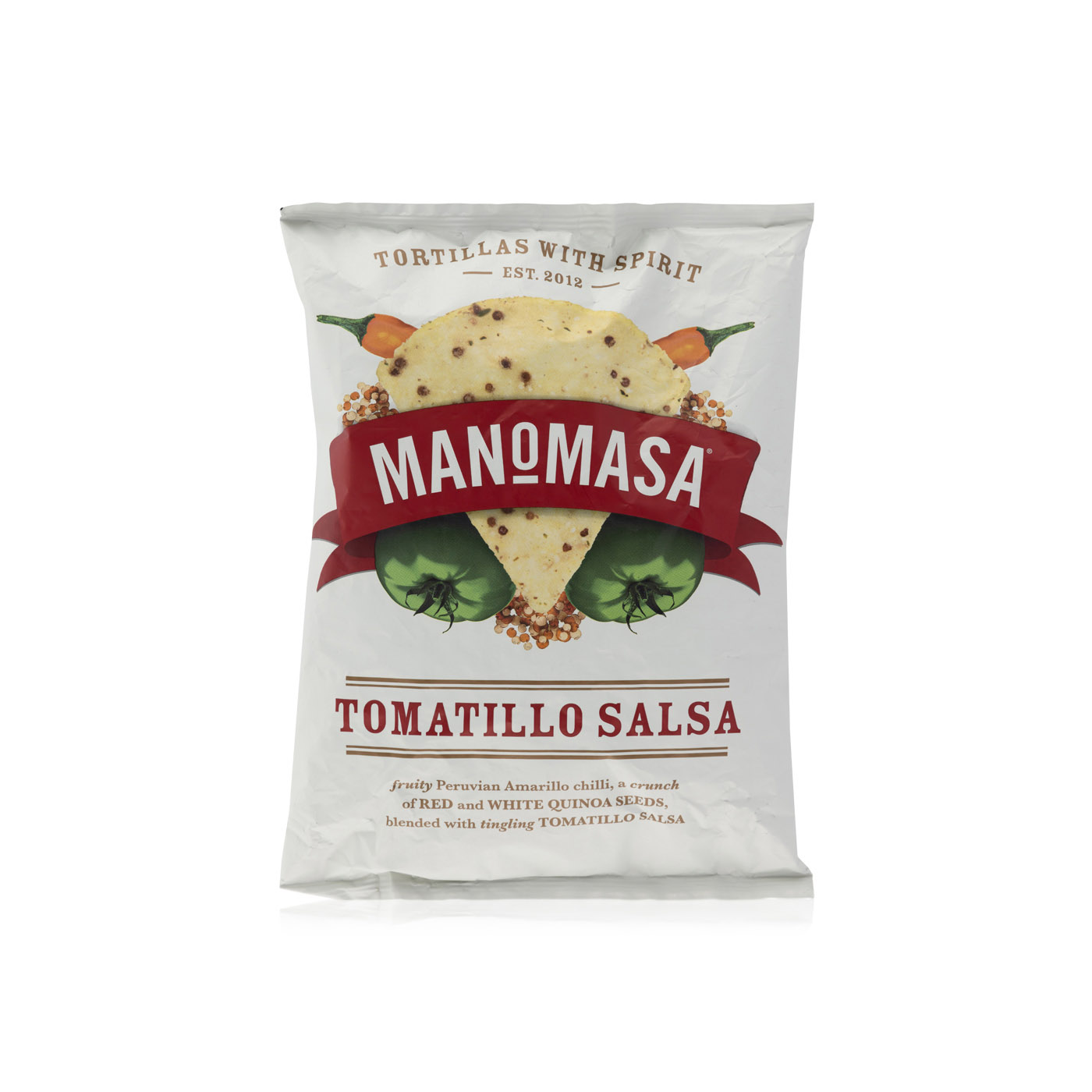 Manomasa tomatillo salsa tortilla chips 140g - Spinneys UAE