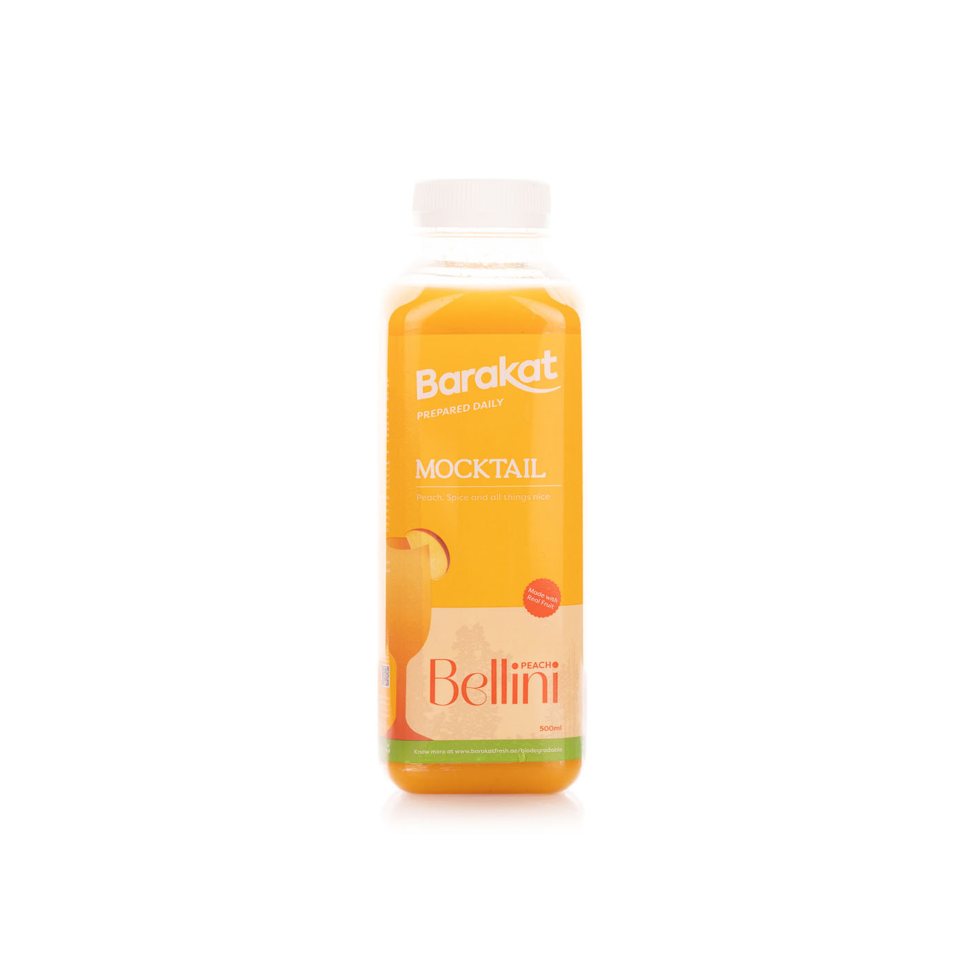 Barakat Mocktail Peach Bellini 500ml - Spinneys United Arab Emirates