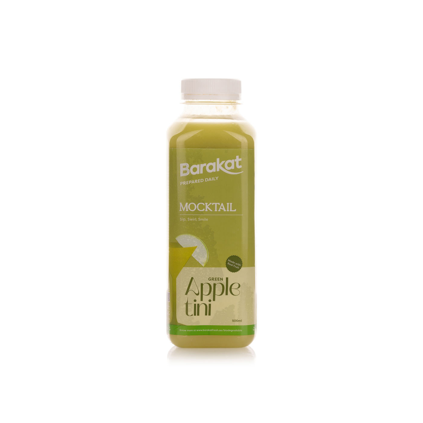 Barakat Mocktail Green Appletini 500ml - Spinneys UAE