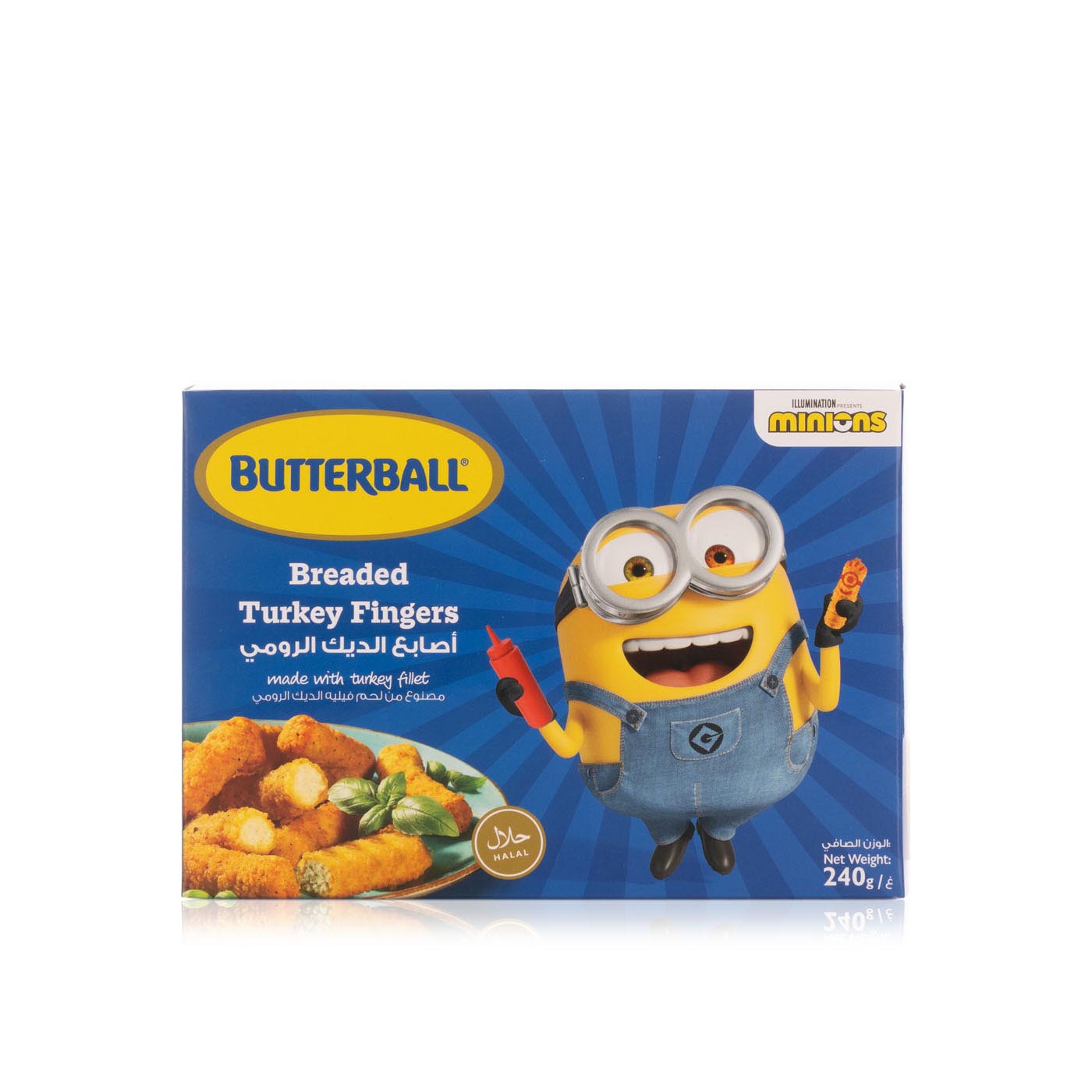 Butterball Frozen X Minions Breaded Turkey Fingers 240G - Spinneys UAE