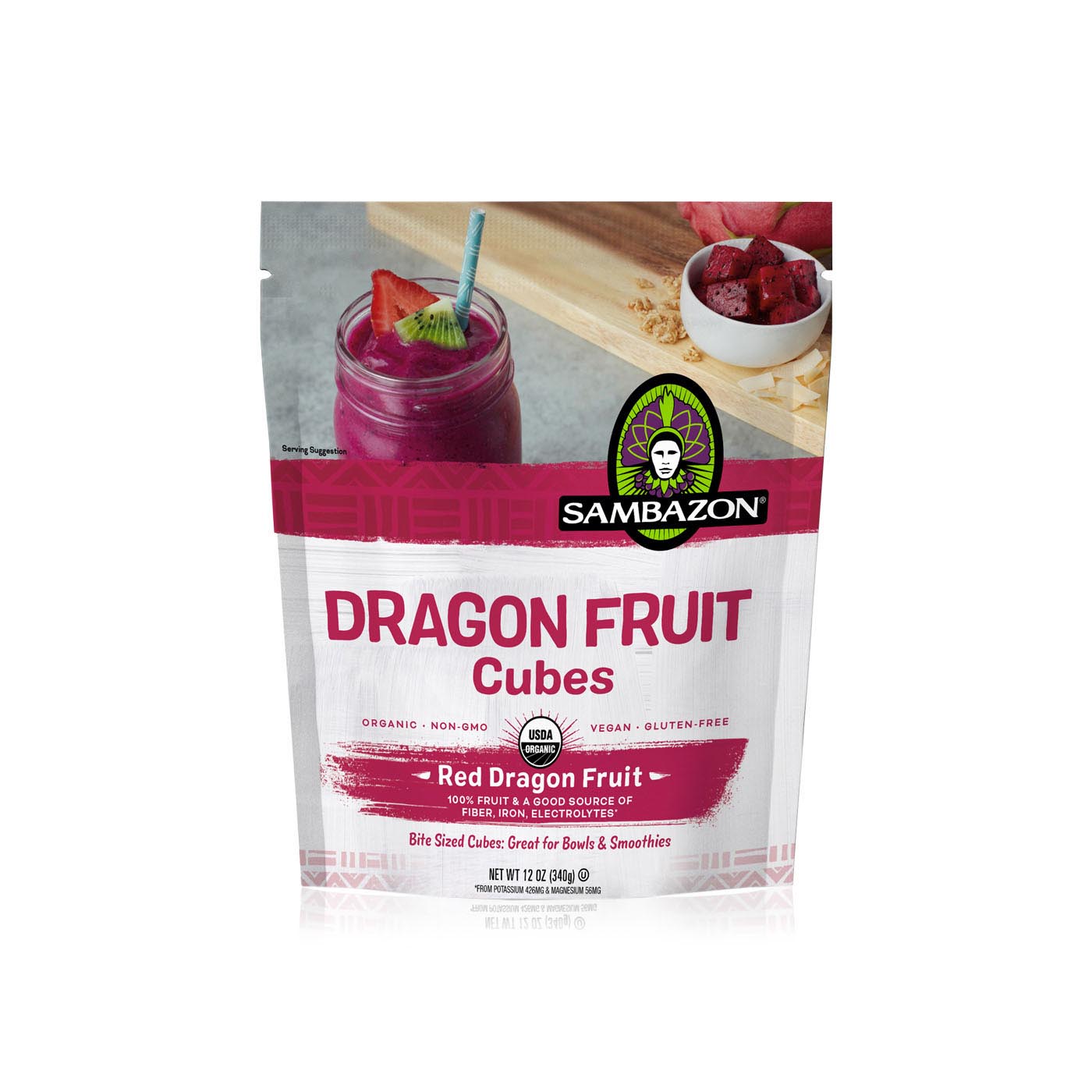 Sambazon Frozen Dragon Fruit Cubes 340G - Spinneys UAE