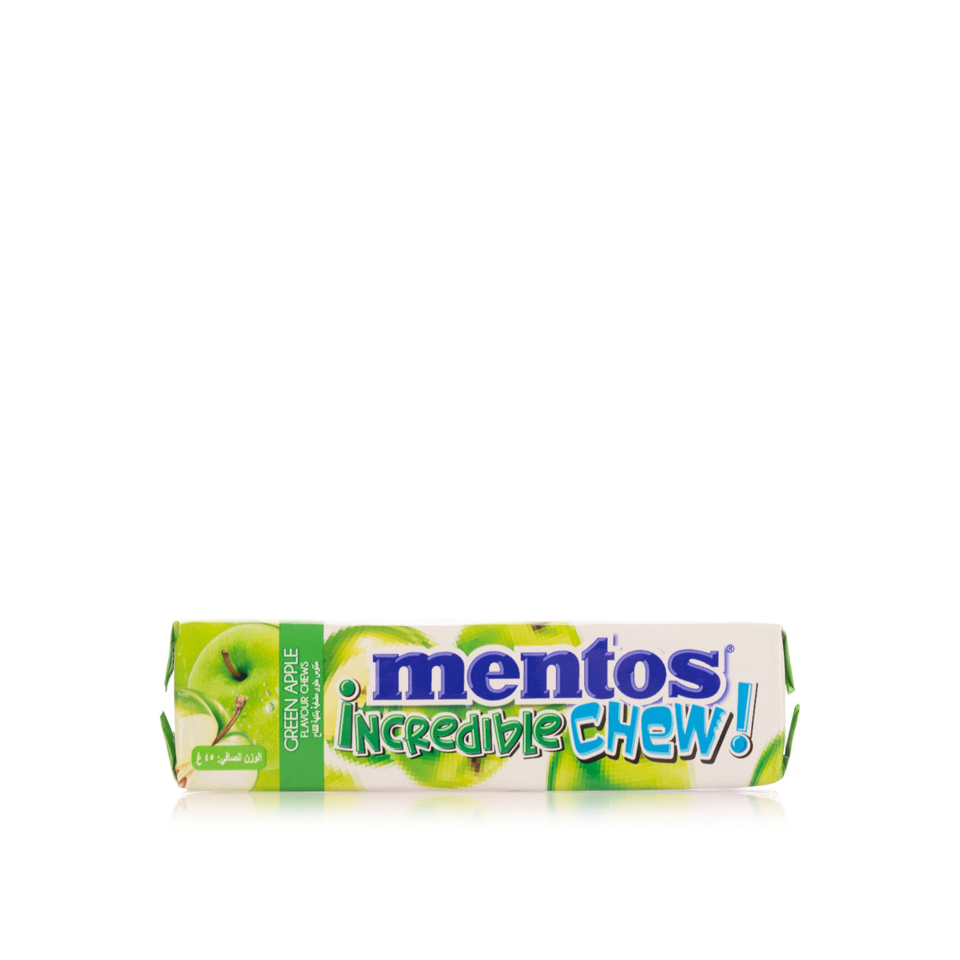 Mentos Incredible Chew Green Apple 45g - Spinneys UAE