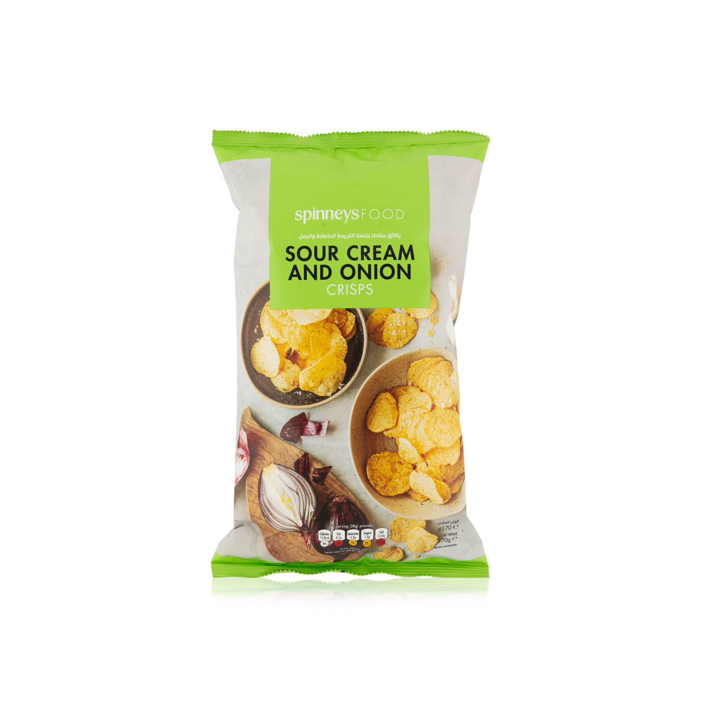 Spinneysfood Sour Cream and Onion Crisps 170g - Spinneys United Arab ...