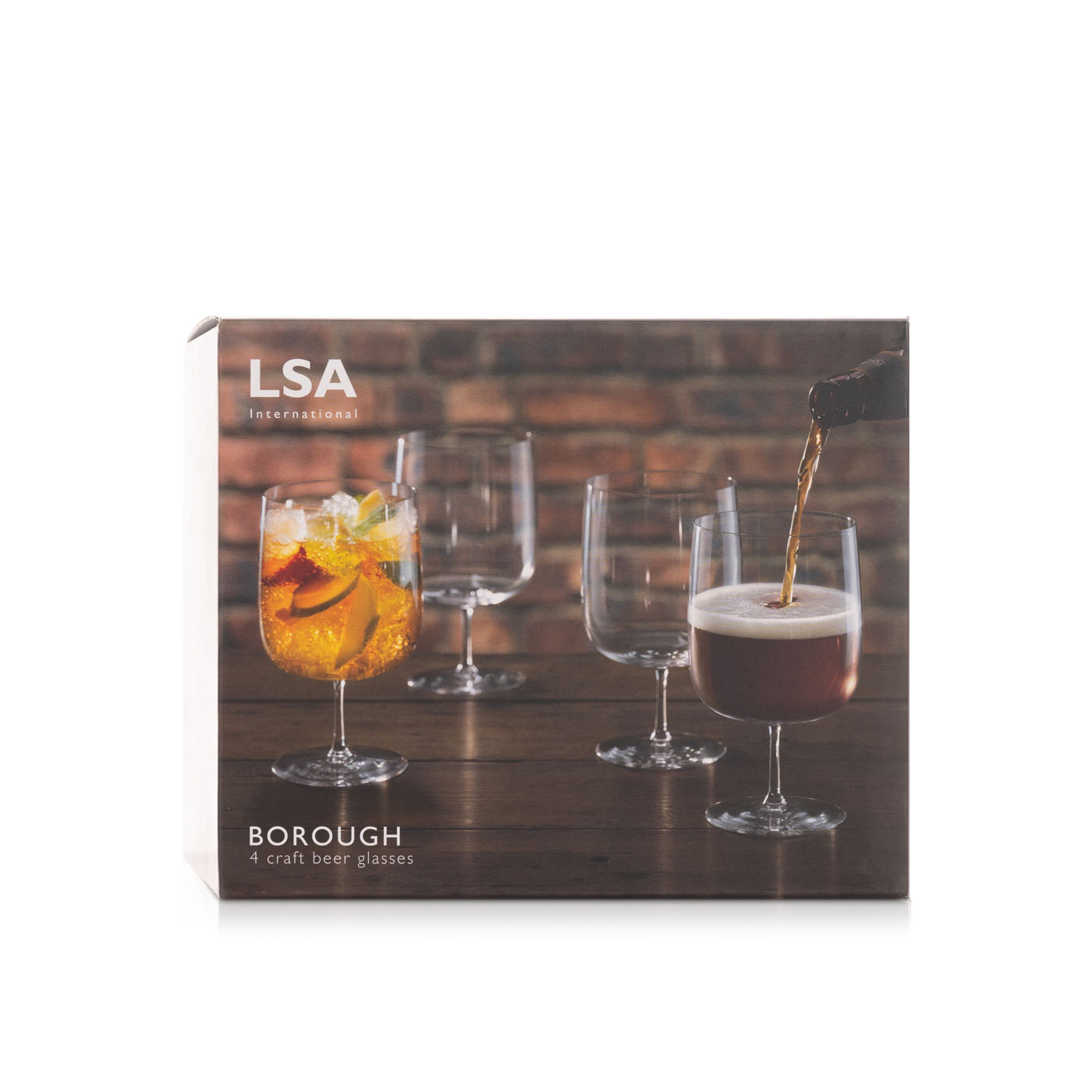 Lsa Borough Craft Beer Glass Cl 625ml 4 Pack - Spinneys UAE