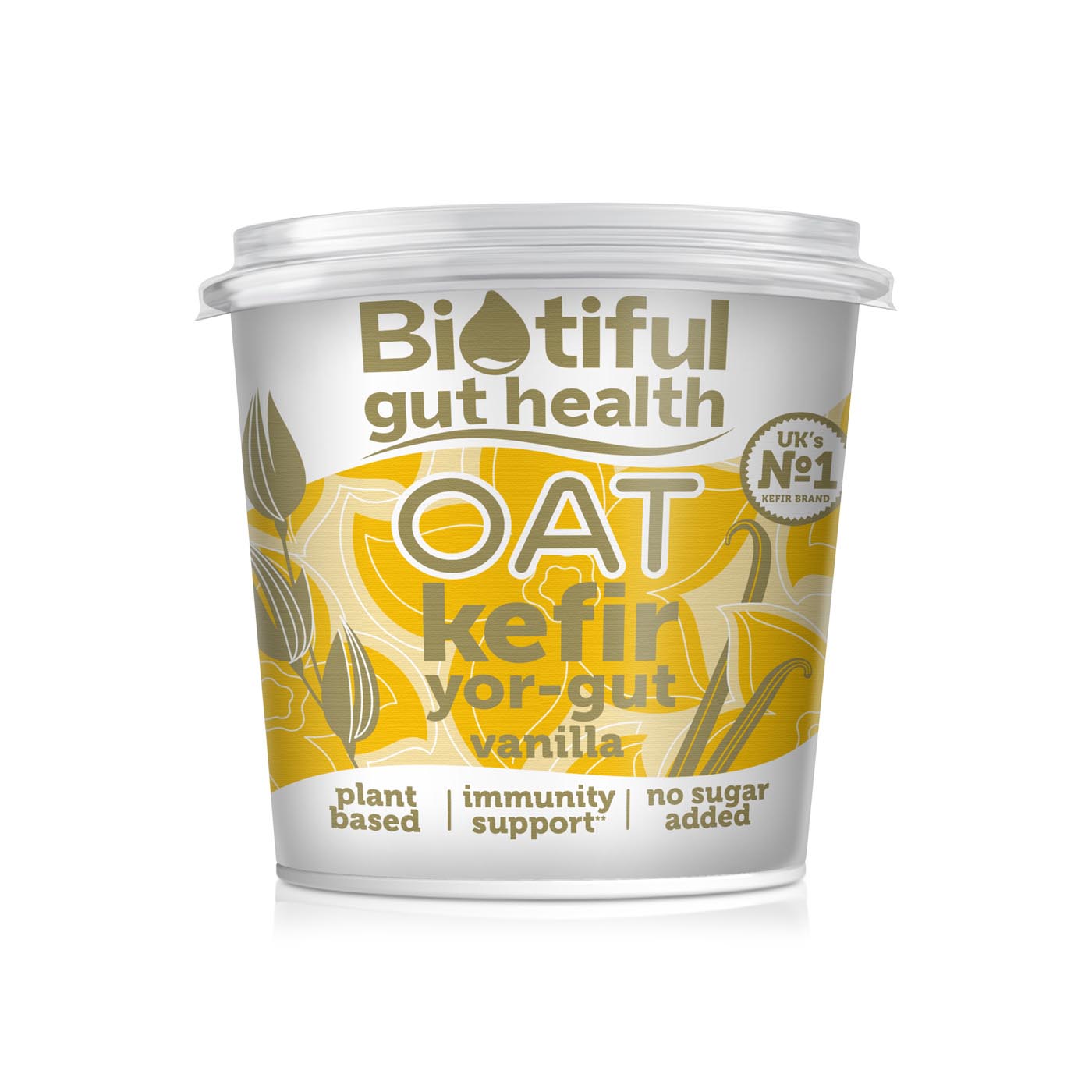 Biotiful Oat Kefir Yor-Gut Vanilla Plant-Based Yoghurt 350g - Spinneys UAE