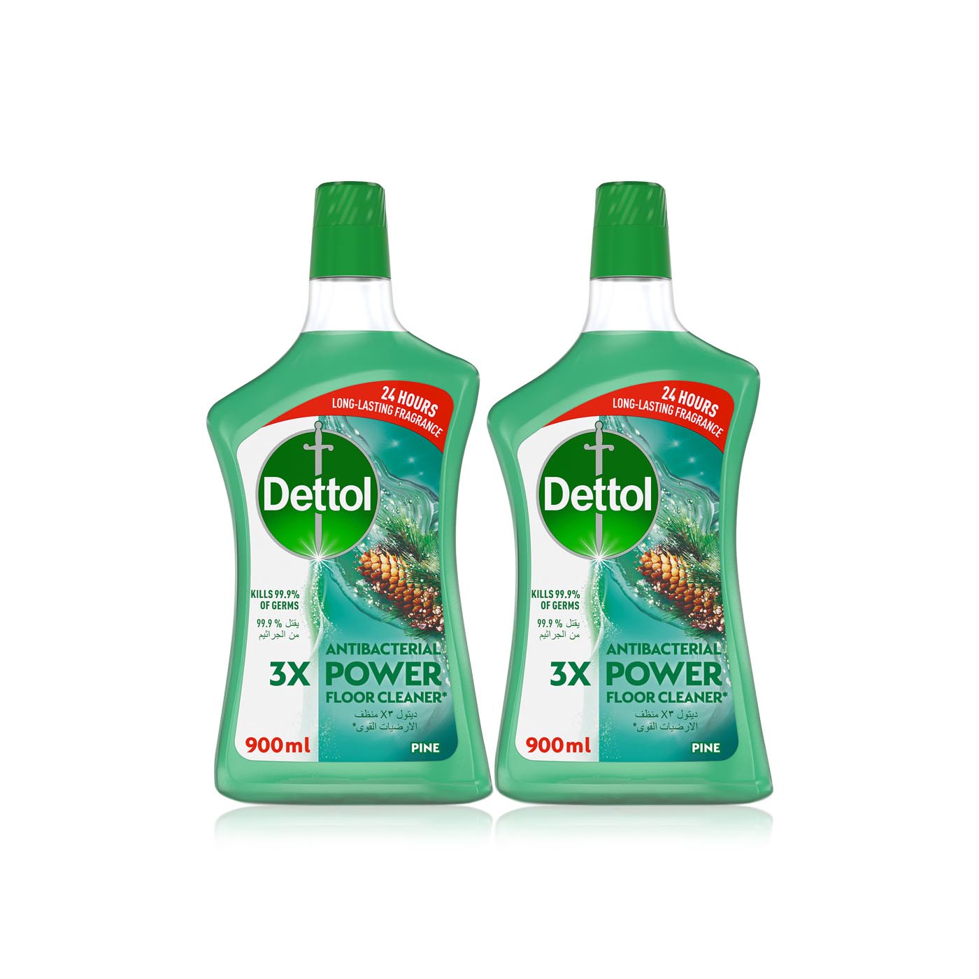 Dettol Antibacterial Power Floor Cleaner Pine 900ml x 2 - Spinneys ...