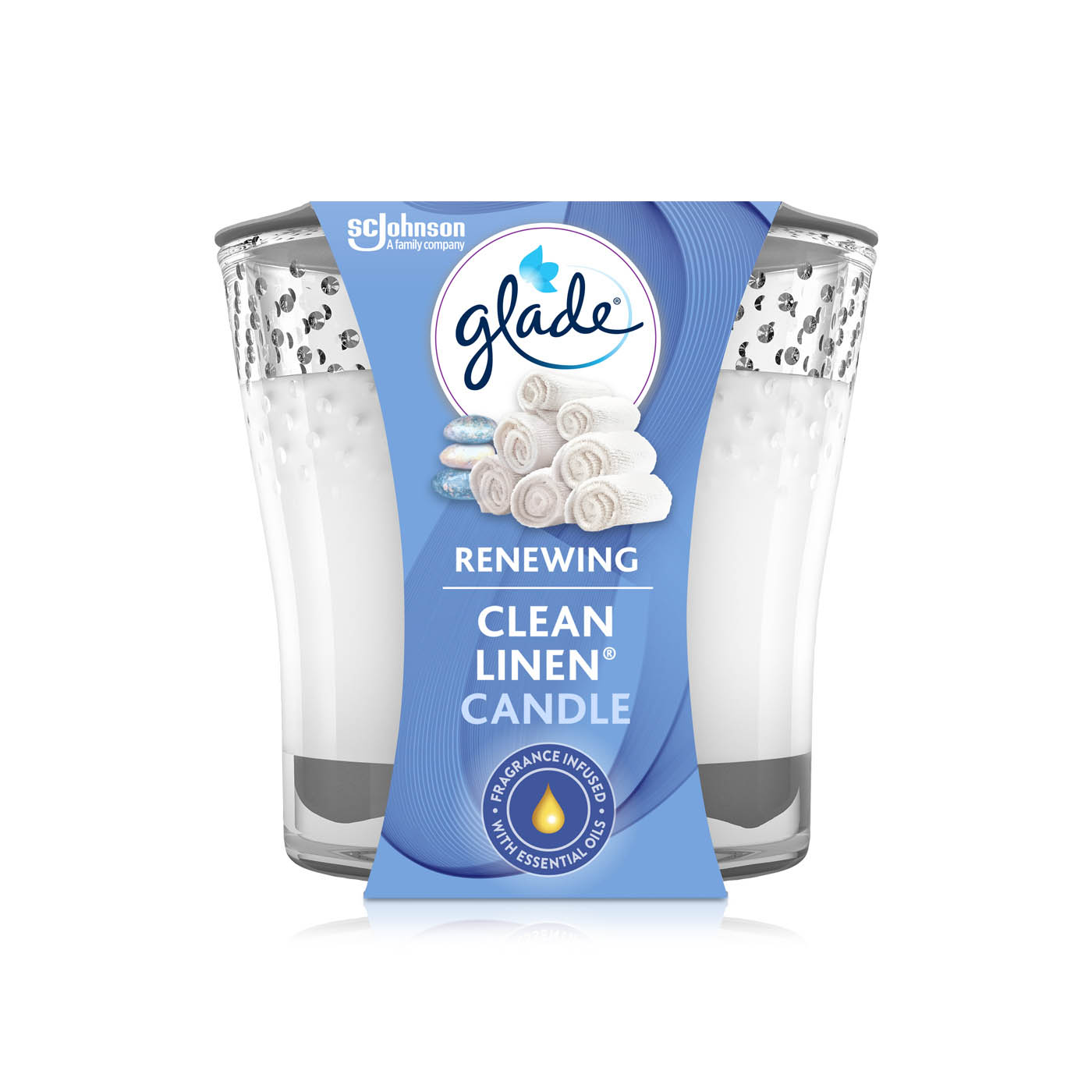 Glade Clean Linen Candle - Spinneys UAE