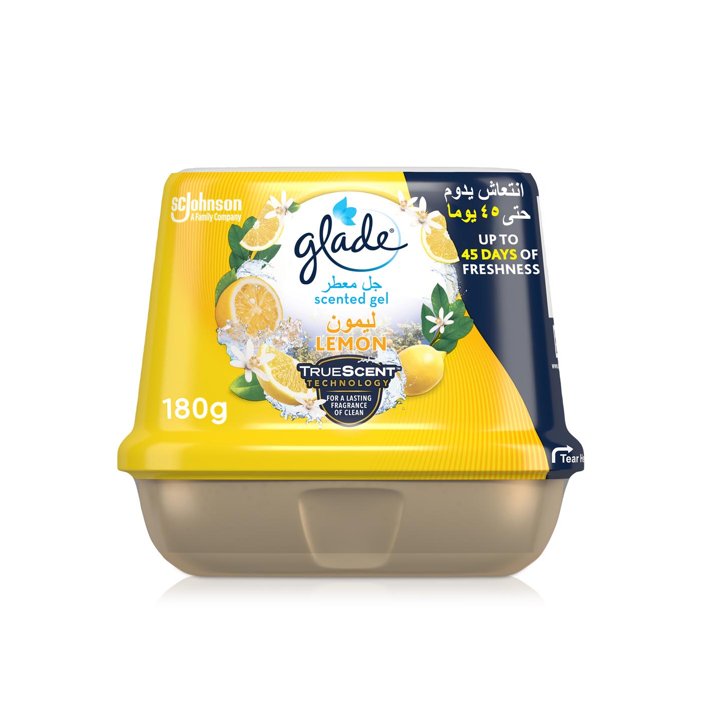 Glade Scented Gel Lemon 180g - Spinneys UAE