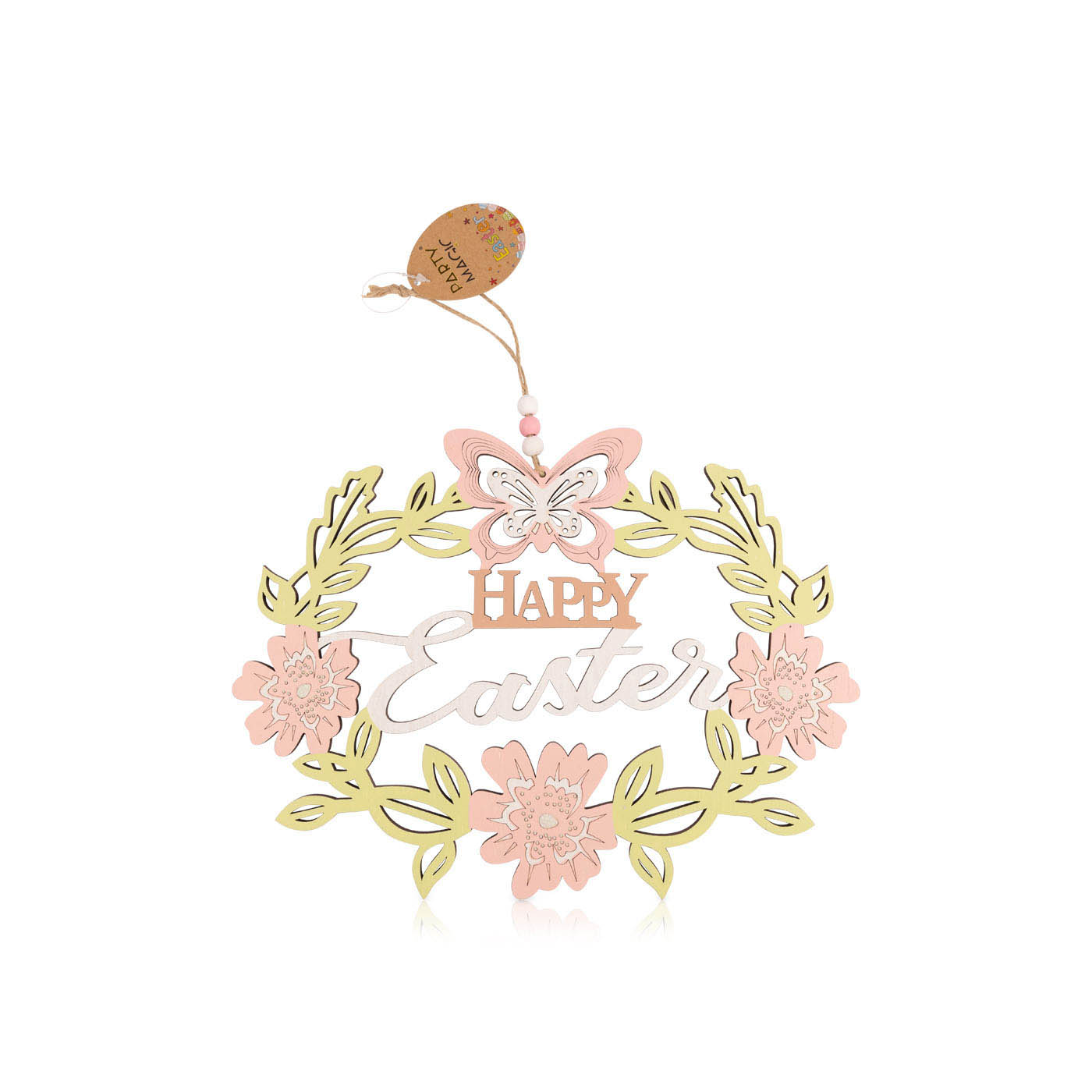 Party Magic Easter Wooden Wreath 30cm - Spinneys UAE