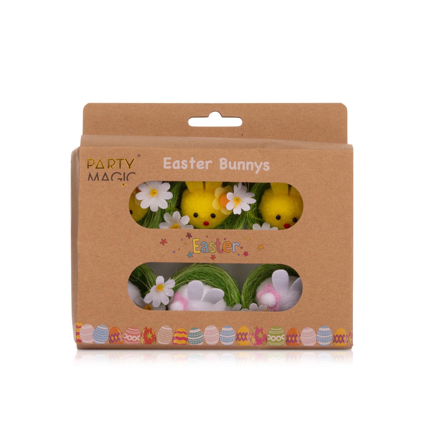 Party Magic Easter Bunnies Nest Decorations 5.5cm 6 Pack - Spinneys UAE