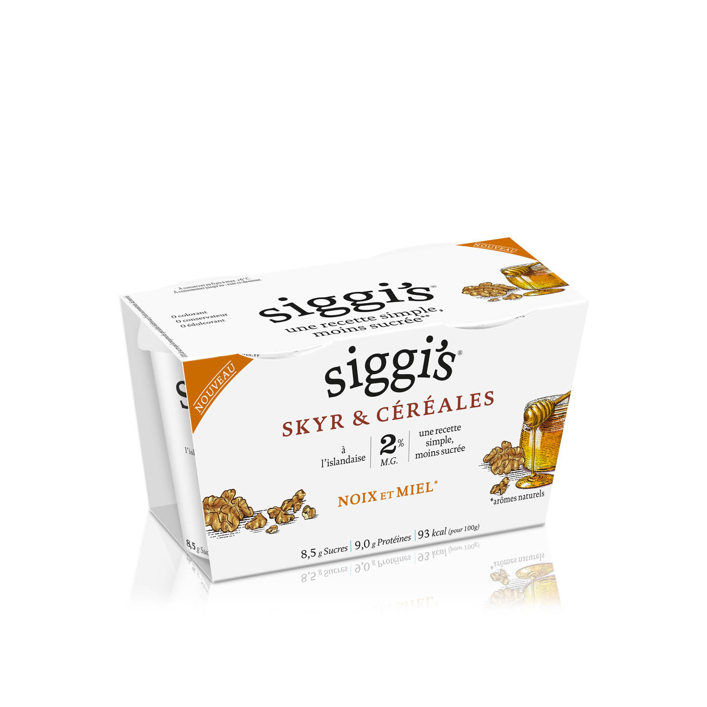 Siggi's Skyr 2% Honey and Nut 2 x 140g - Spinneys UAE