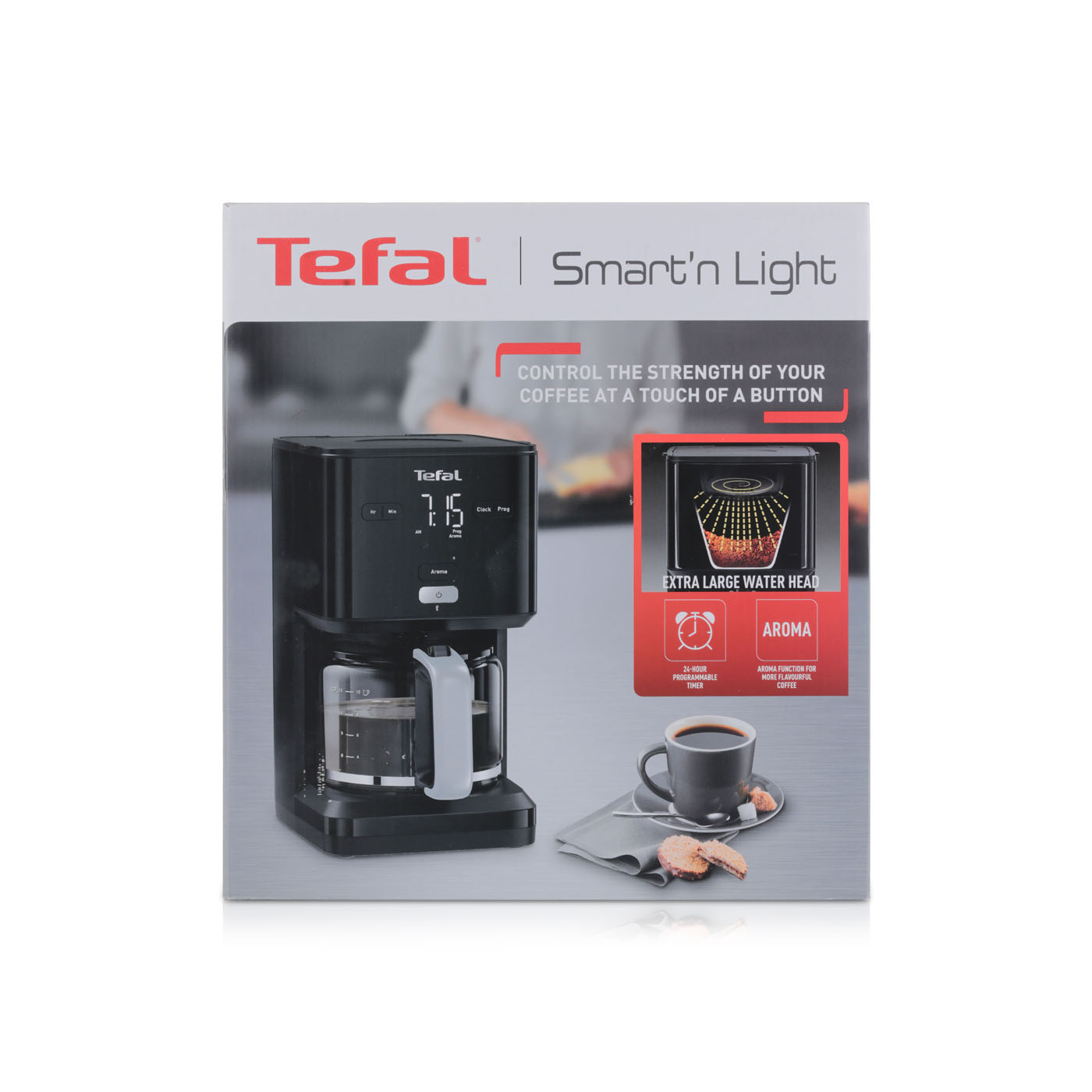 Tefal Smart'n Light Digital Coffee Maker - Spinneys UAE