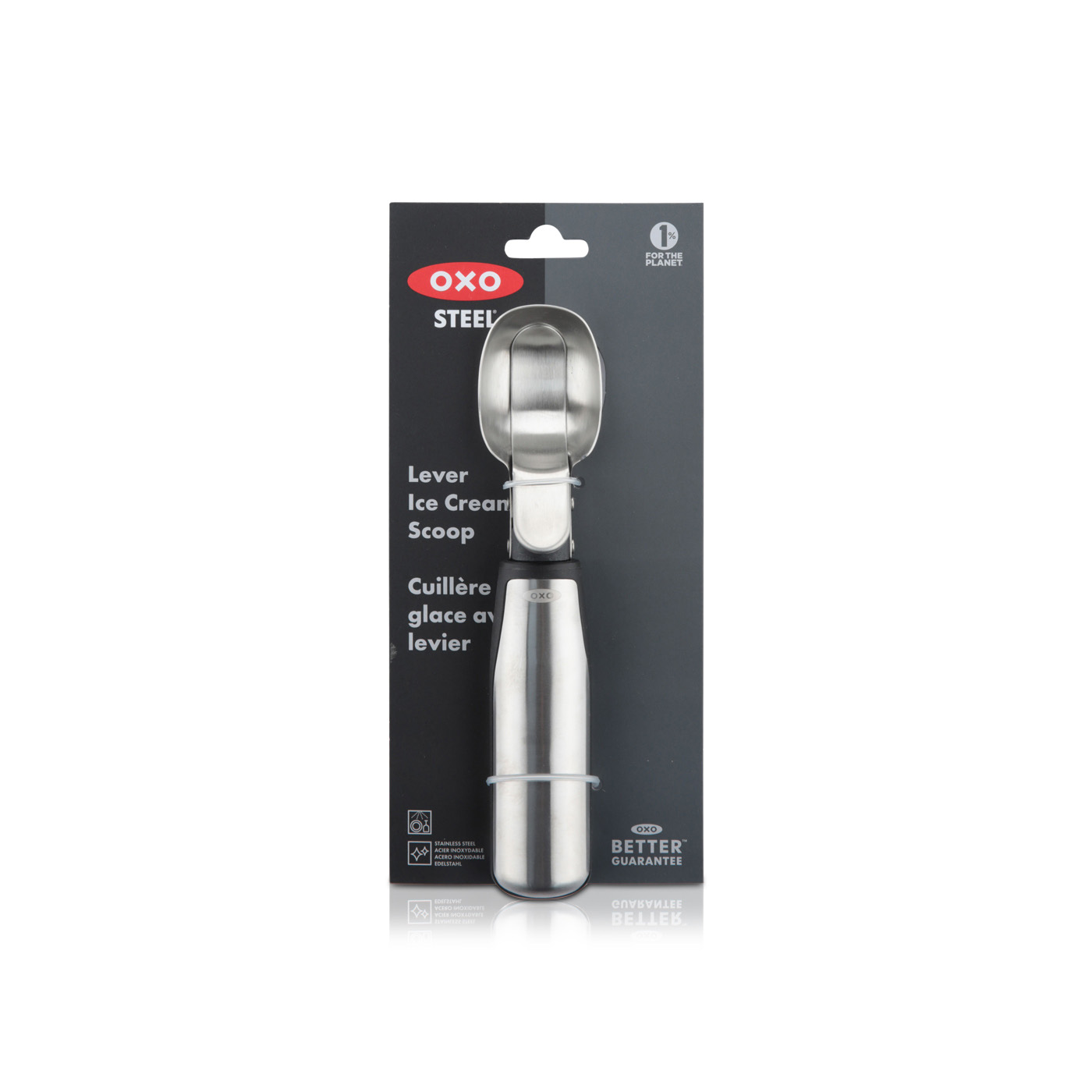 Oxo Steel Lever Ice Cream Scoop - Spinneys UAE