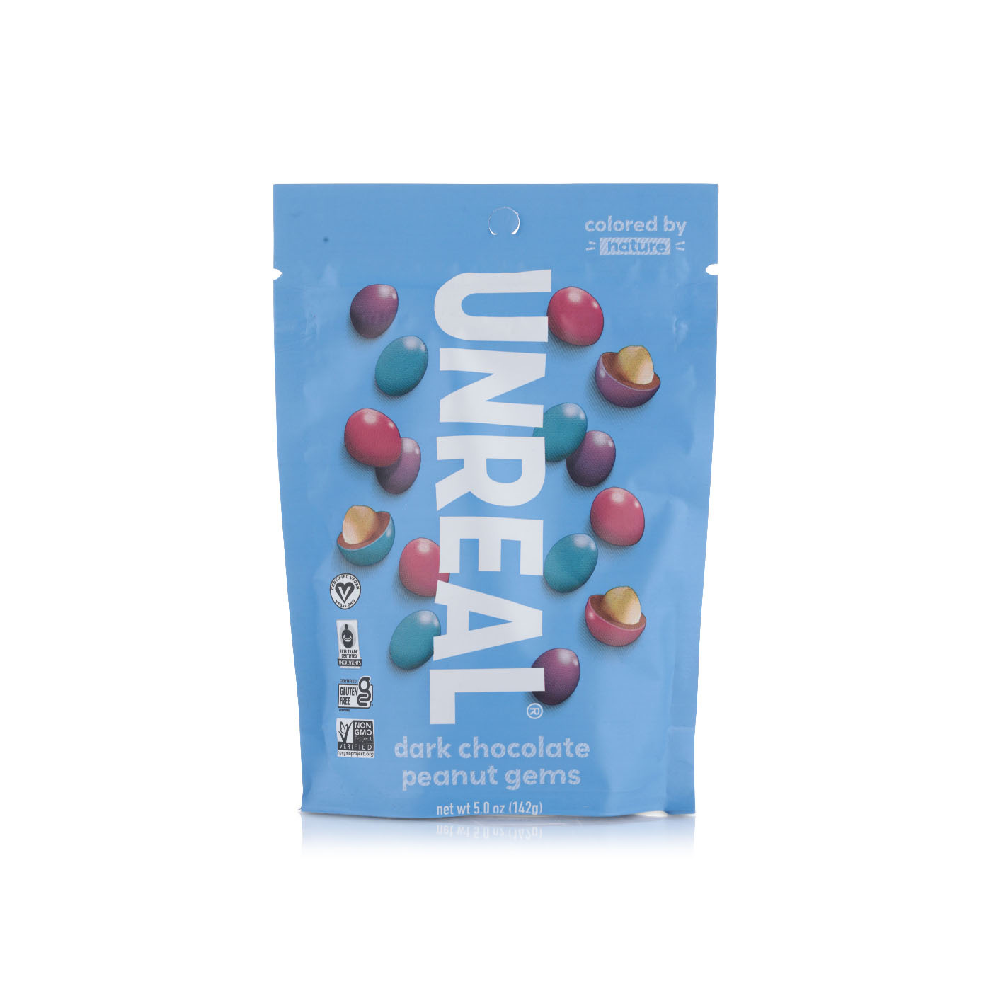 Unreal Dark Chocolate Peanut Gems 142g - Spinneys United Arab Emirates